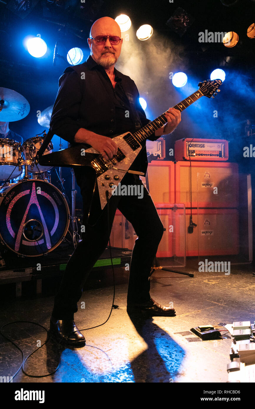 Norway, Oslo - February 1, 2019. The British rock band Wishbone Ash ...