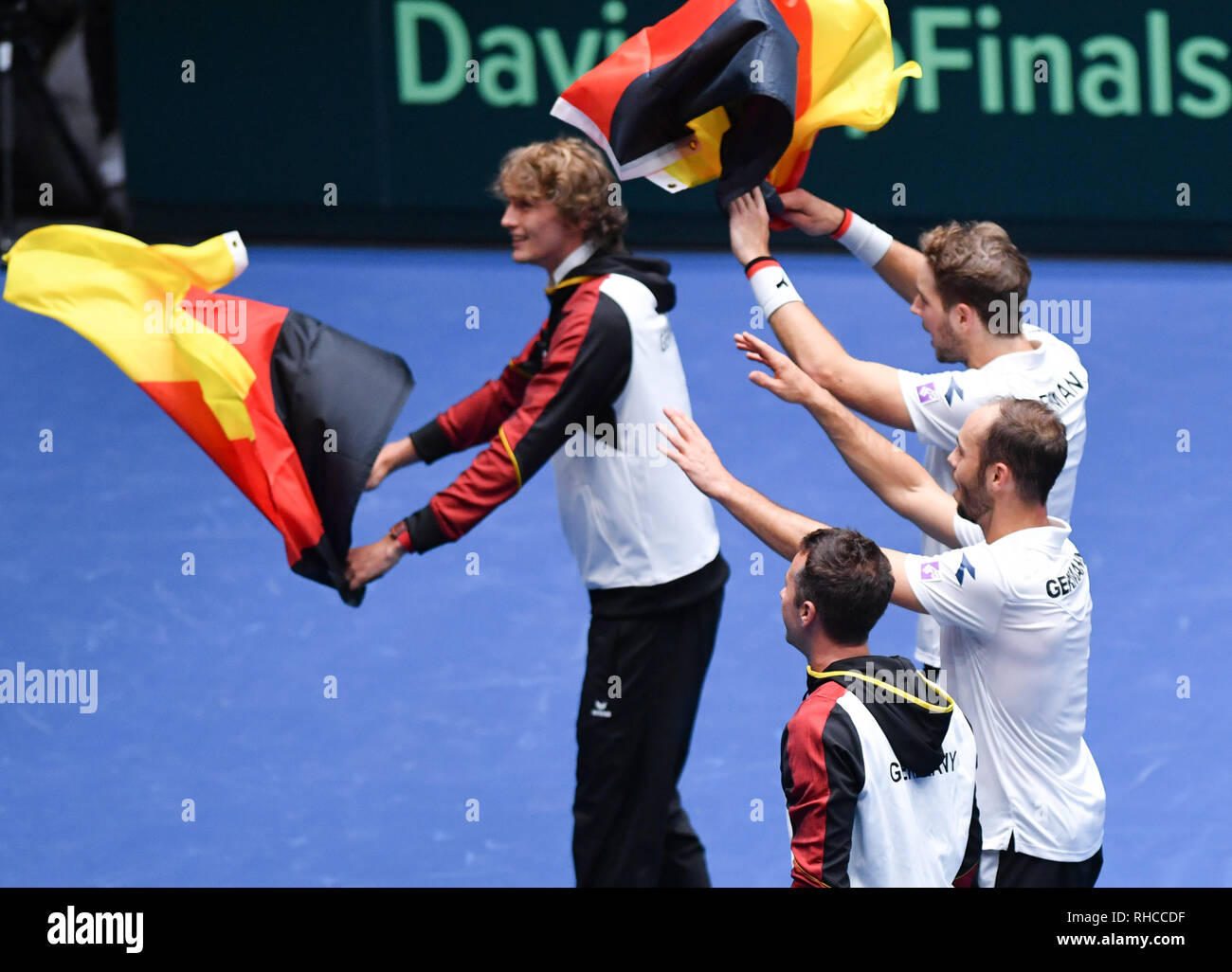 02 February 2019, Hessen, Frankfurt/Main: Tennis: Davis Cup ...