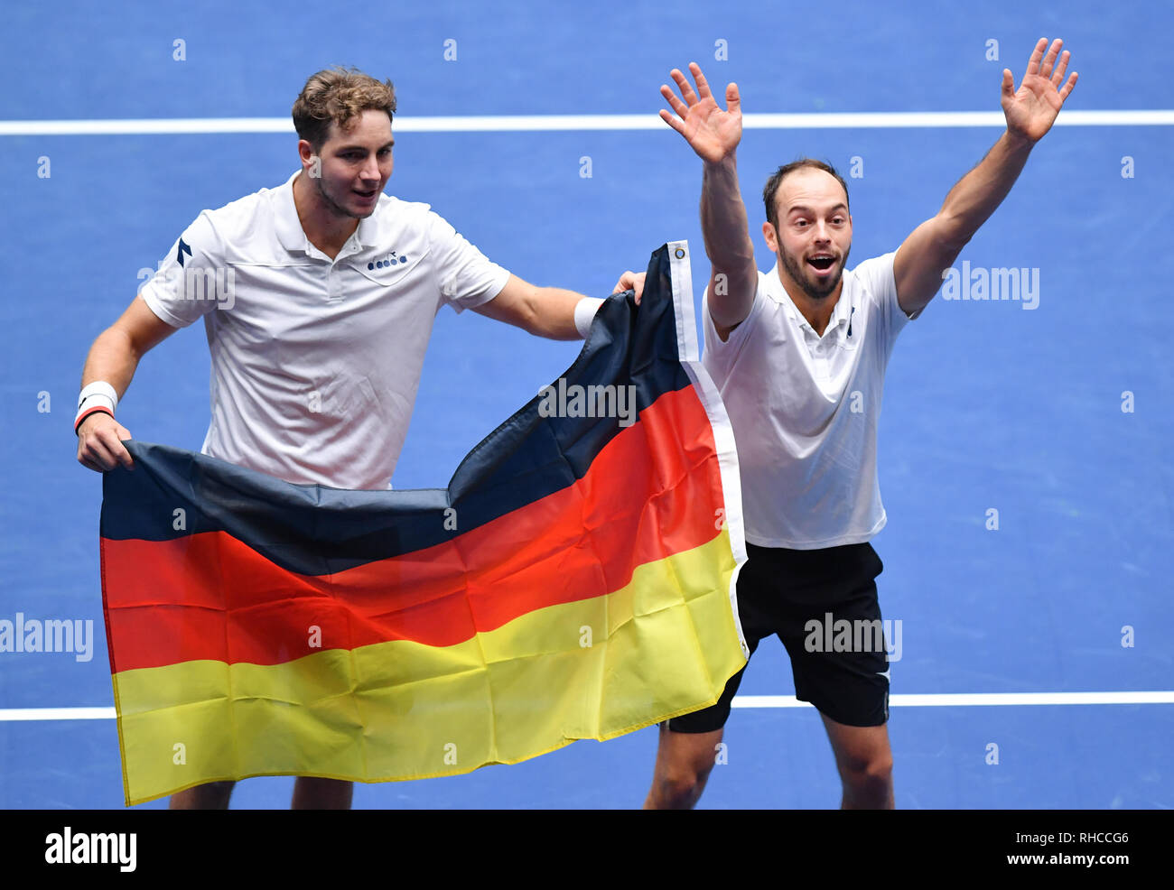 02 February 2019, Hessen, Frankfurt/Main: Tennis: Davis Cup ...