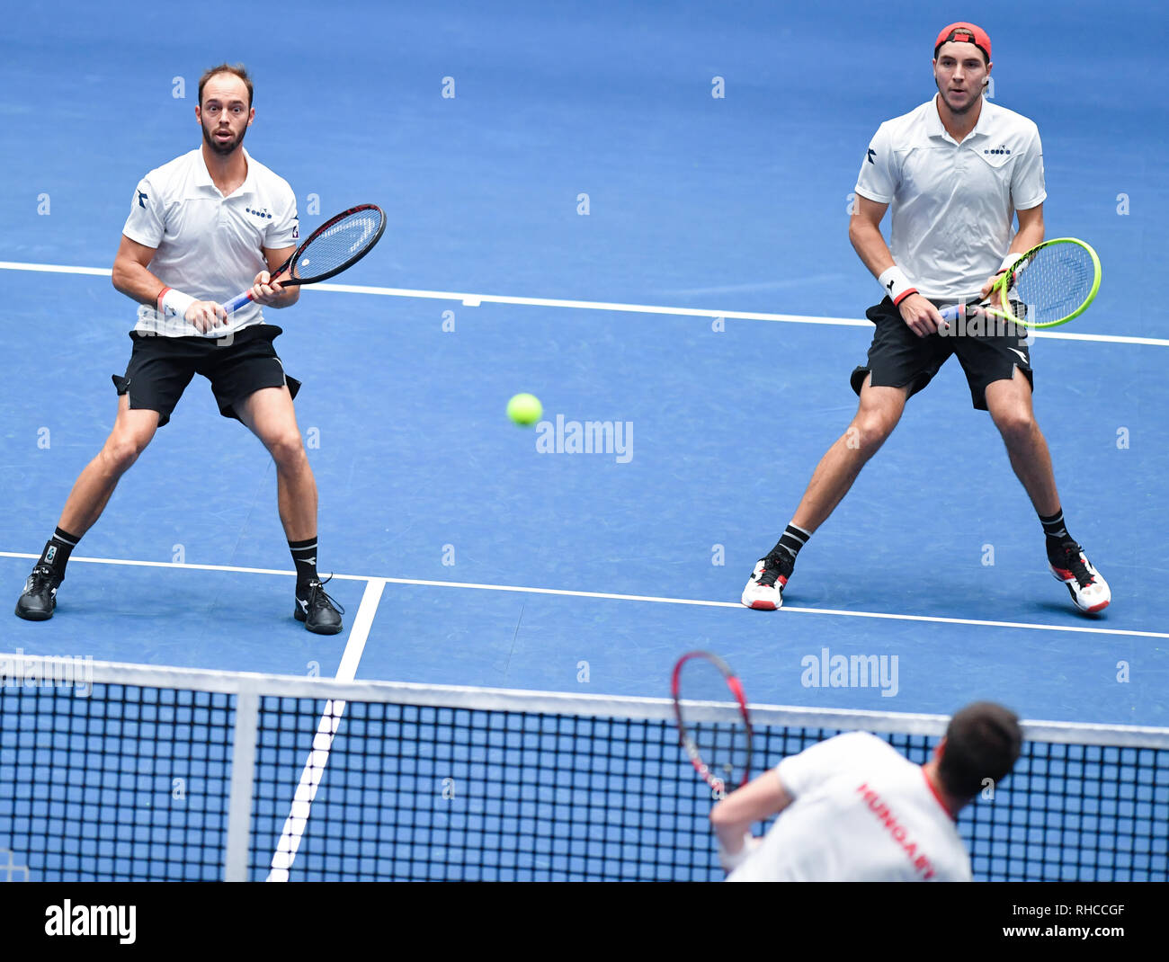 02 February 2019, Hessen, Frankfurt/Main: Tennis: Davis Cup ...