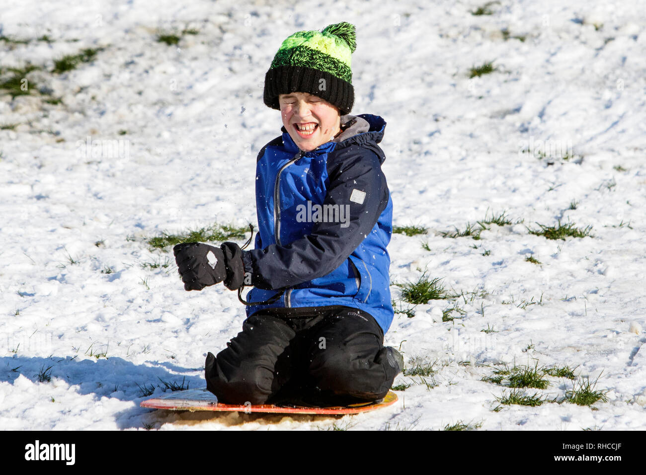 Sled slides hi-res stock photography and images - Alamy
