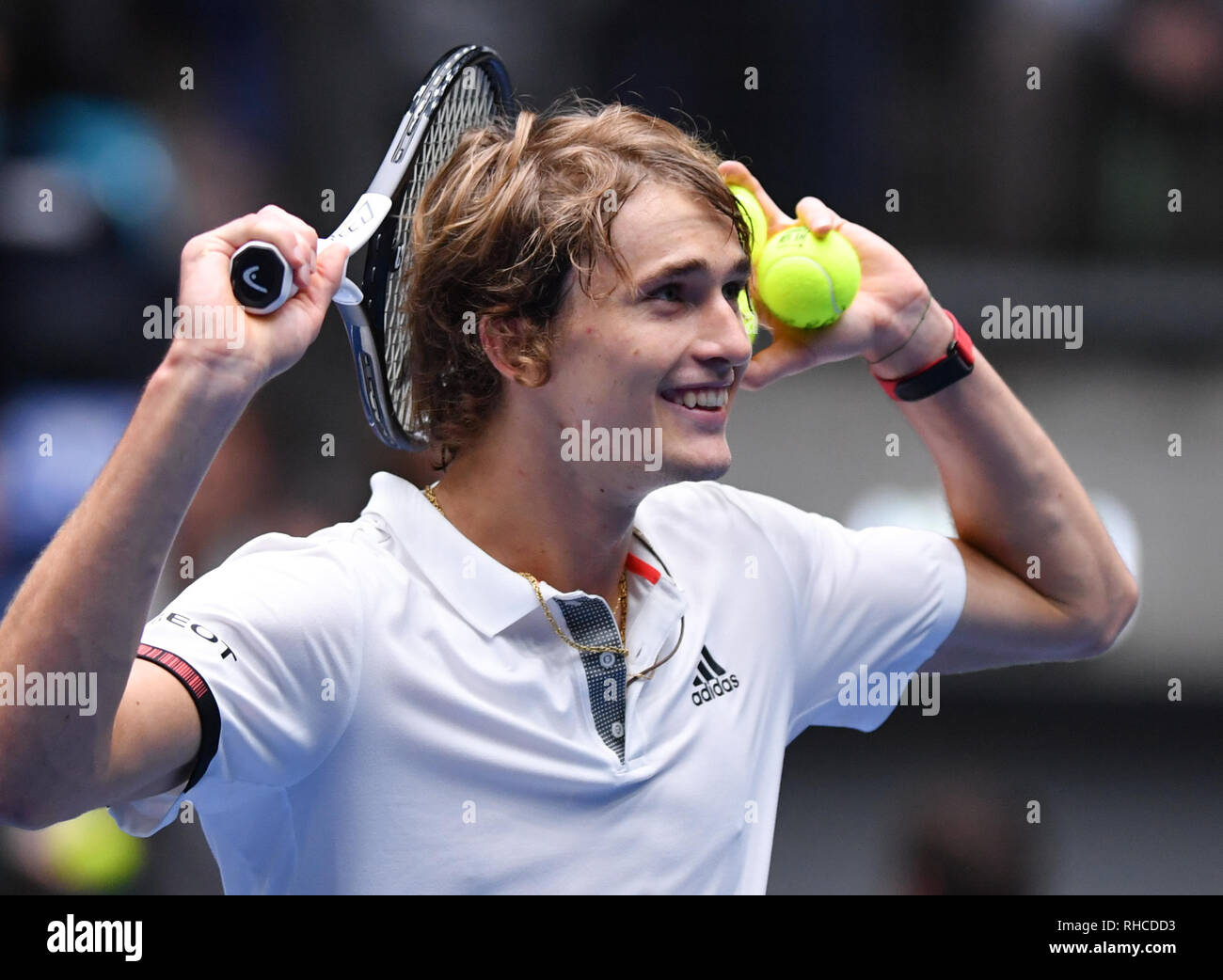 Frankfurt, Germany. Main: Tennis: Davis Cup, qualification round Germany - Hungary in the ...