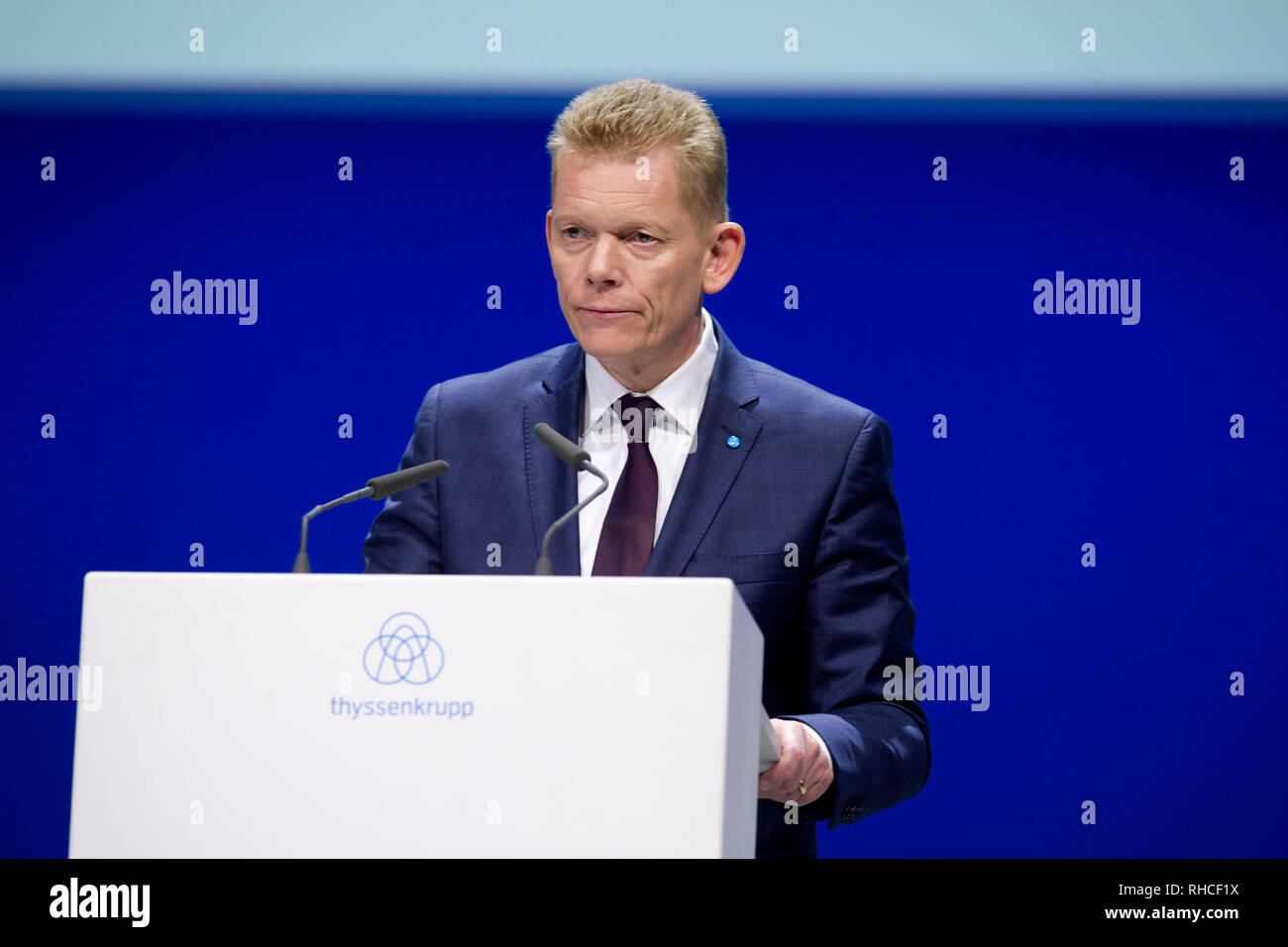 Bochum, Germany. 01st Feb, 2019. Guido KERKHOFF, Chief Executive ...