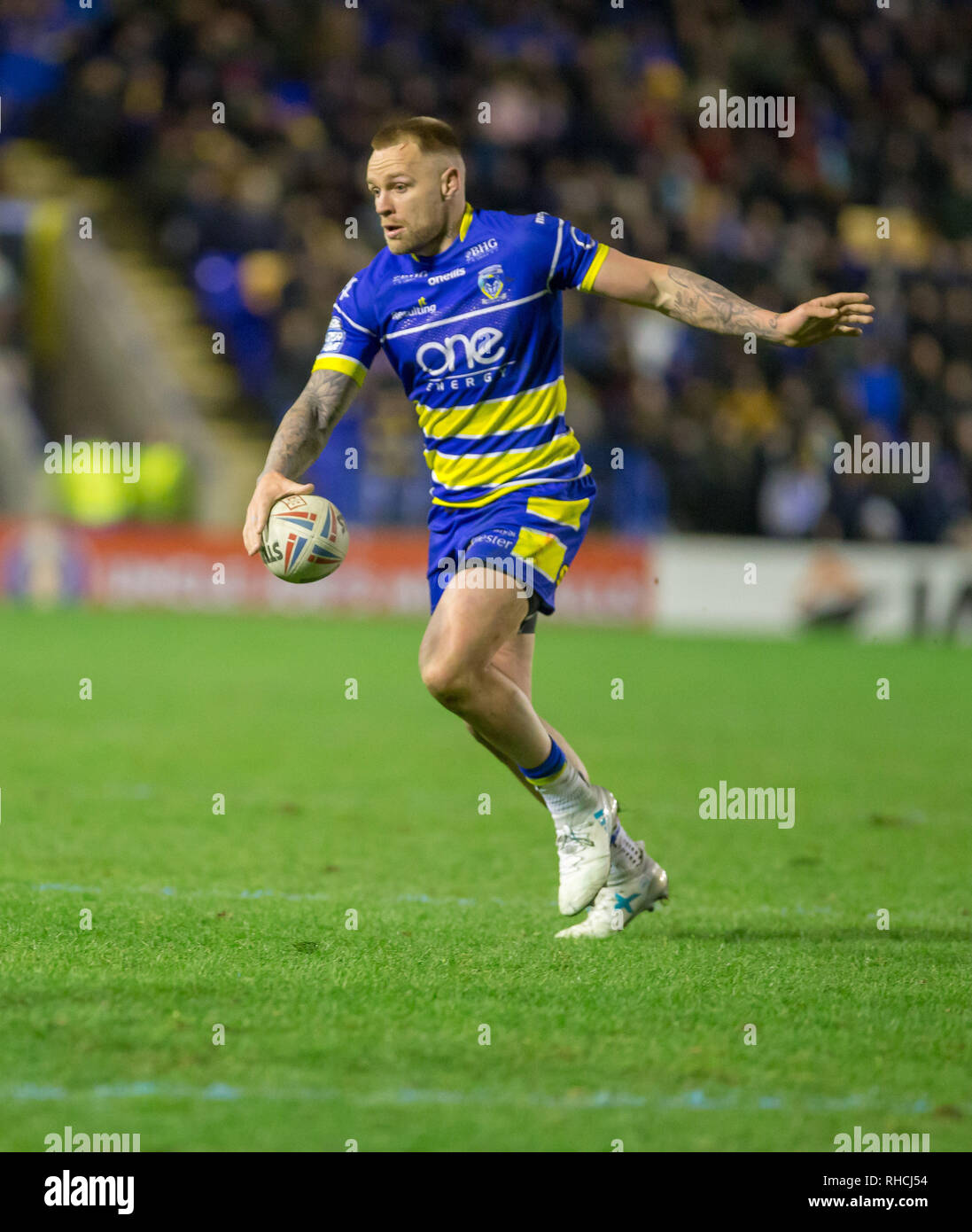 Warrington wolves blake austin kicks hi-res stock photography and ...