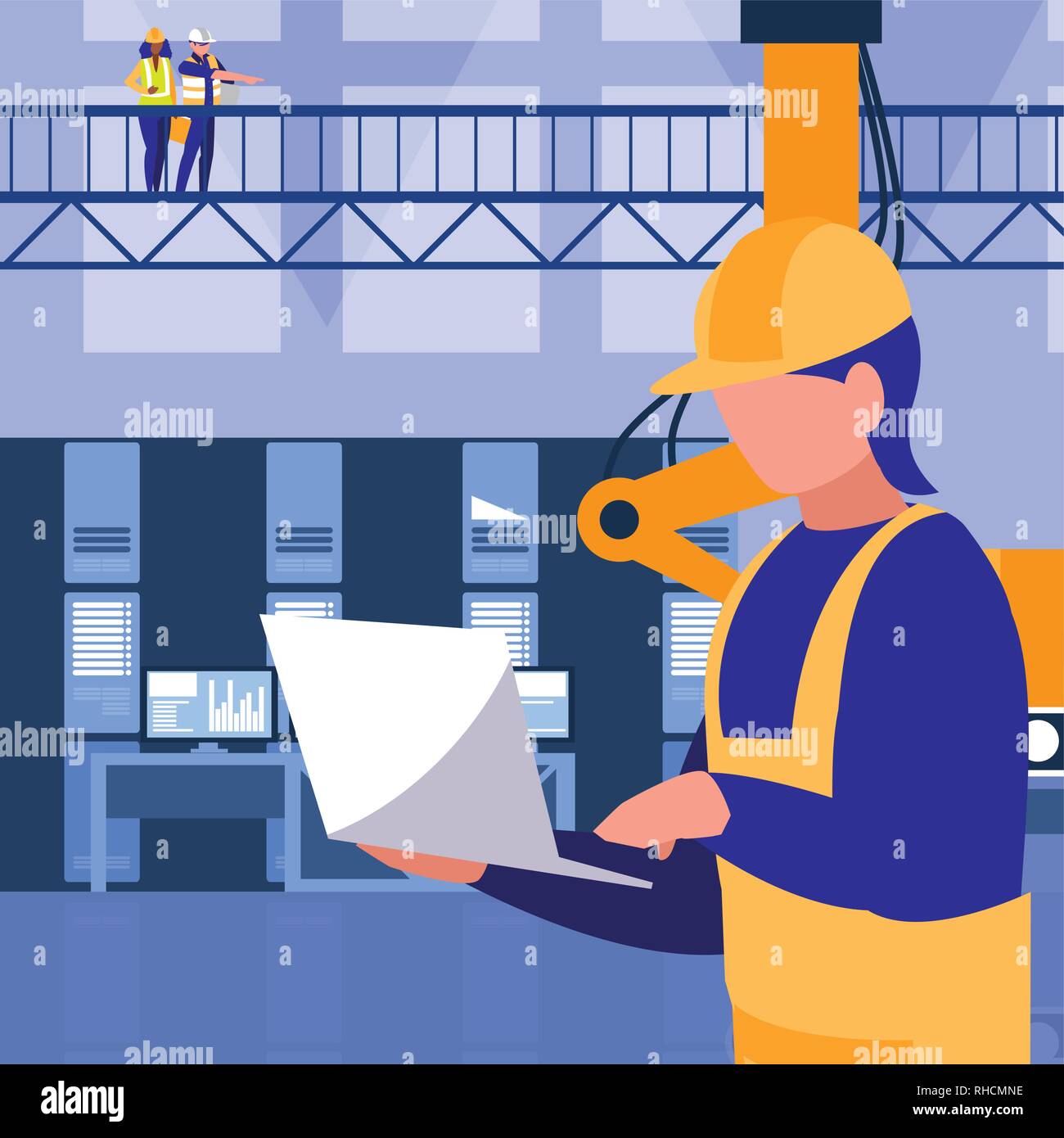 Safety building inspector Stock Vector Images - Alamy