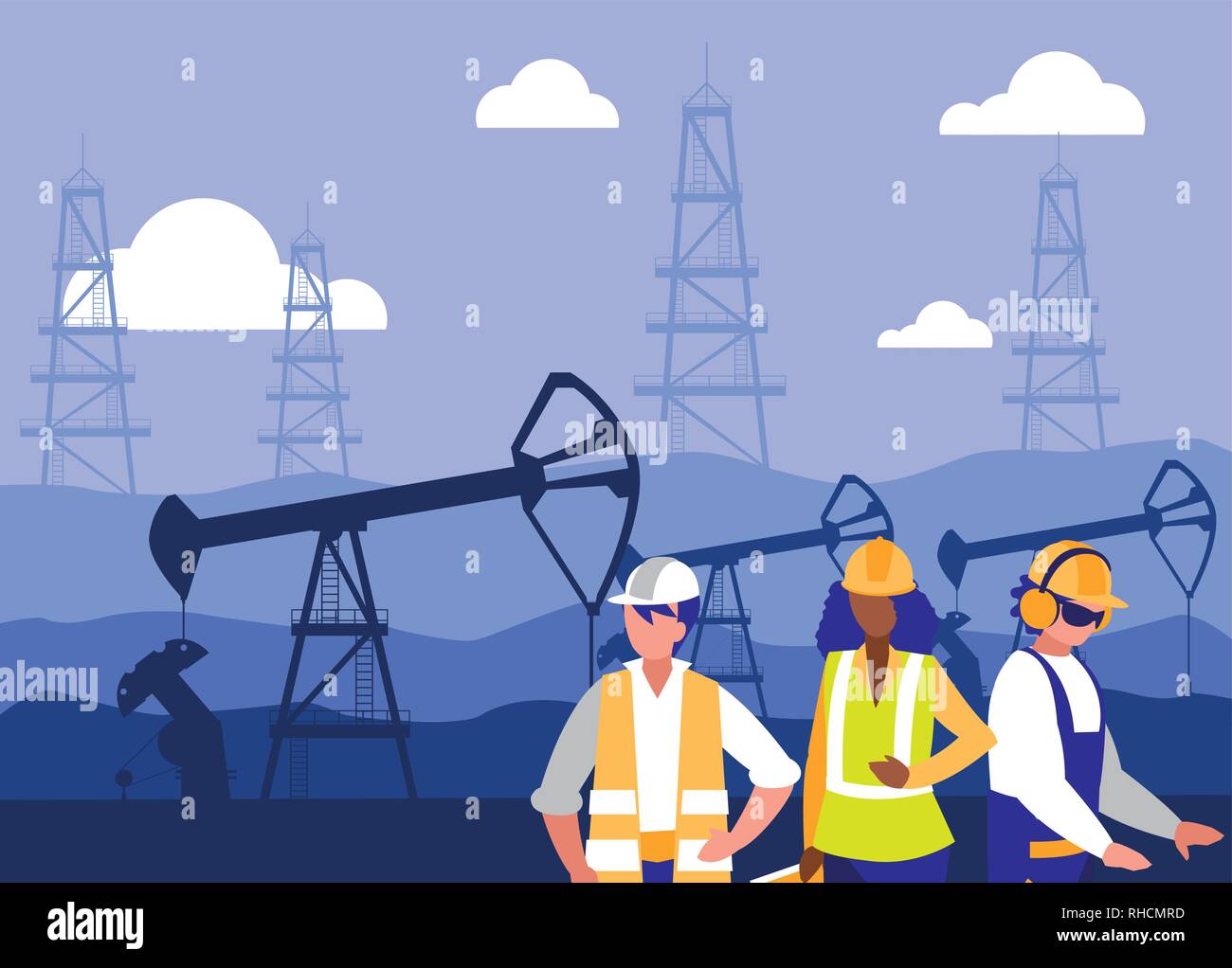 Extraction team Stock Vector Images - Alamy