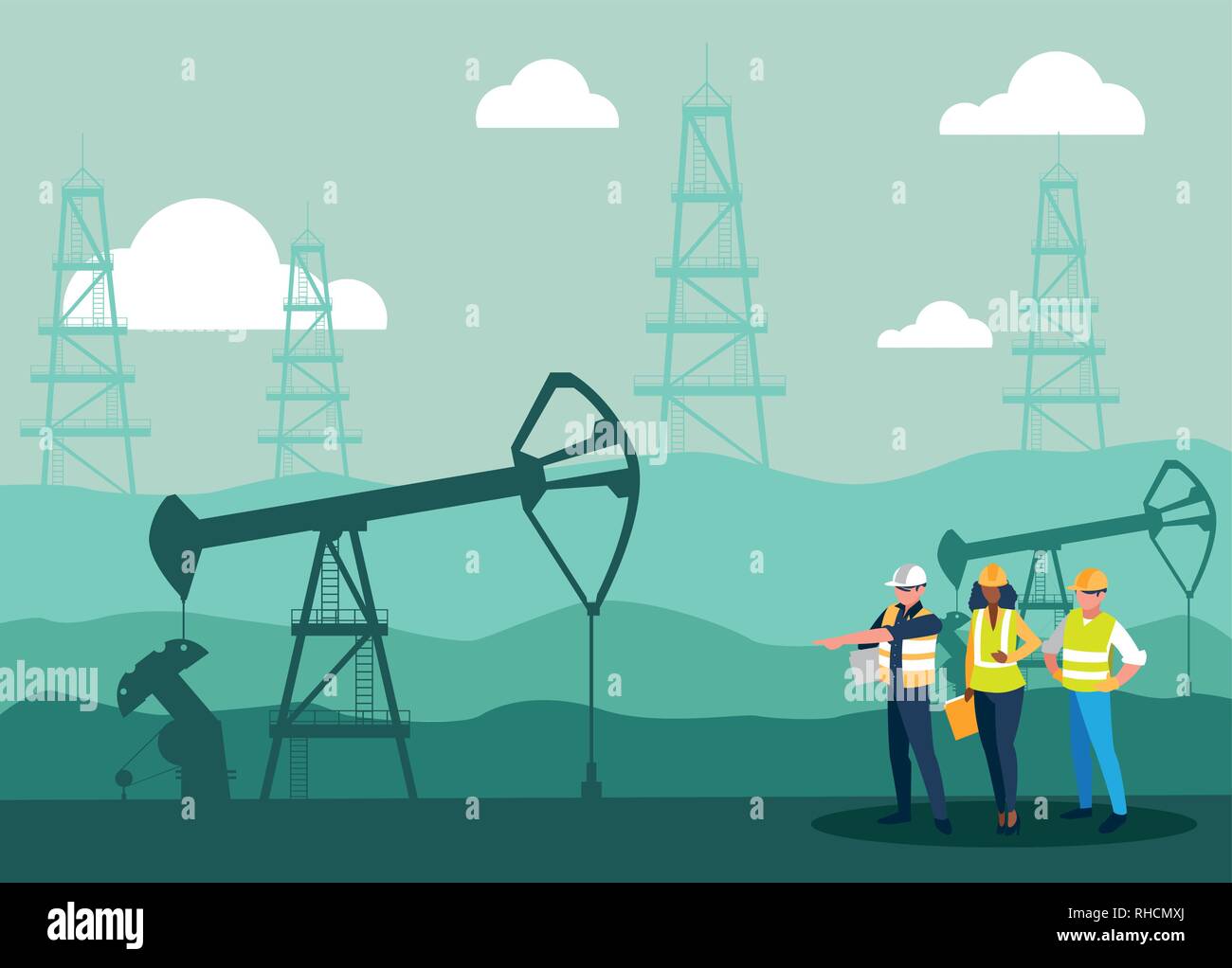 Extraction team Stock Vector Images - Alamy