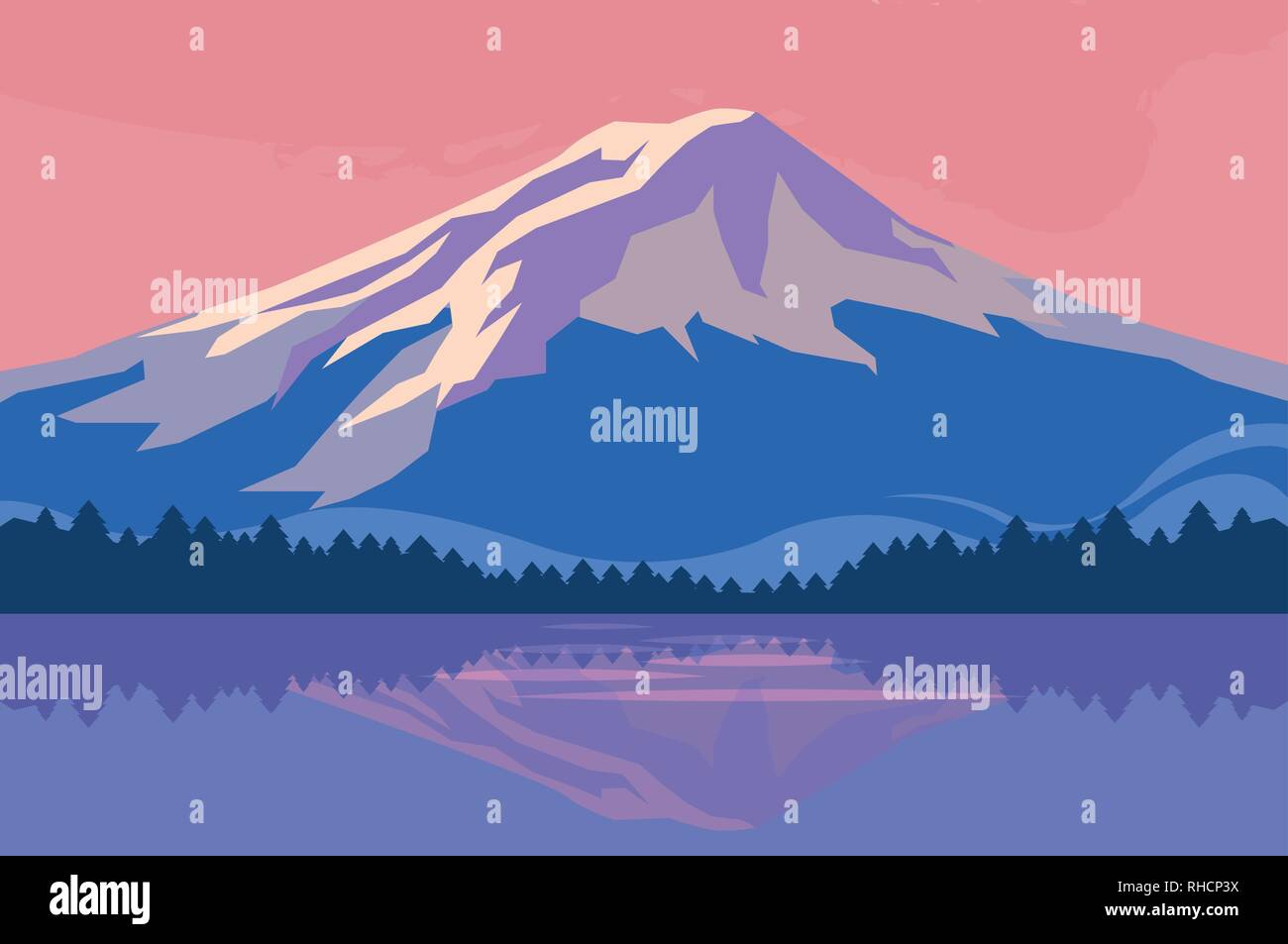 Seasons lake Stock Vector Images - Alamy