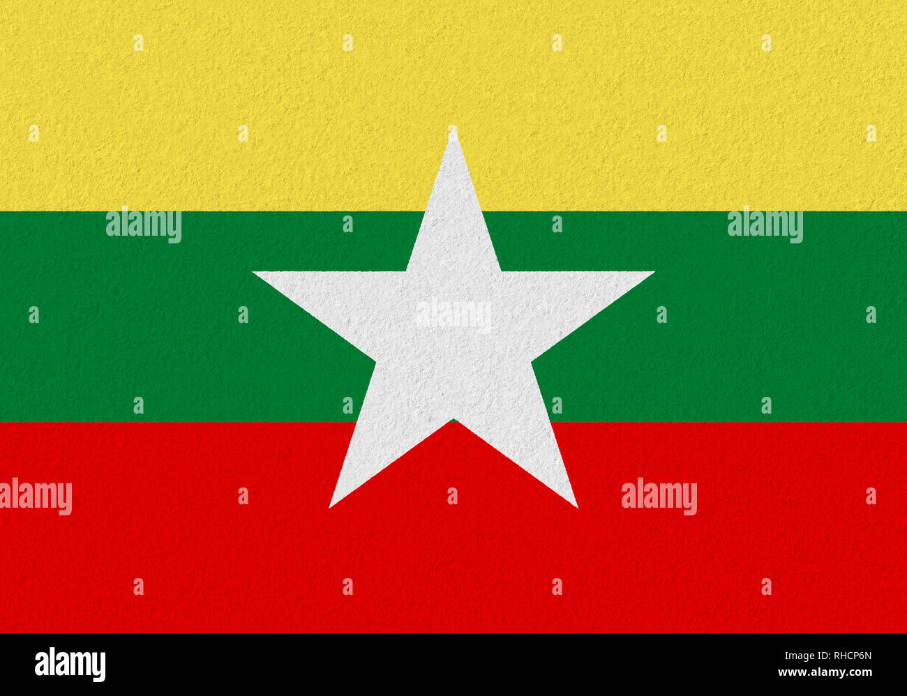 Myanmar paper flag. Patriotic background. National flag of Myanmar ...