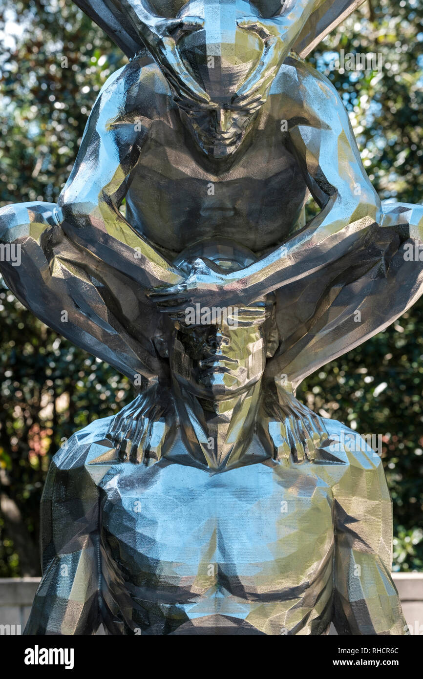 Karma, statue by Korean artist Do-ho Suh, New Orleans Sculpture Garden ...