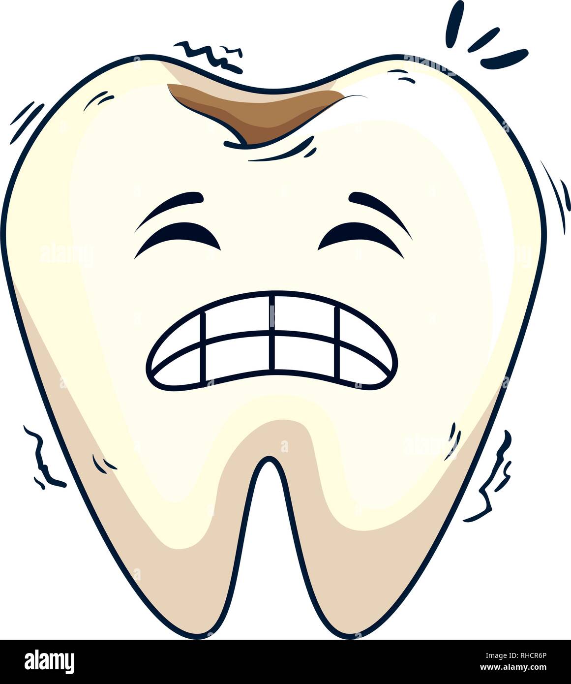 comic tooth sad kawaii character Stock Vector Image & Art - Alamy