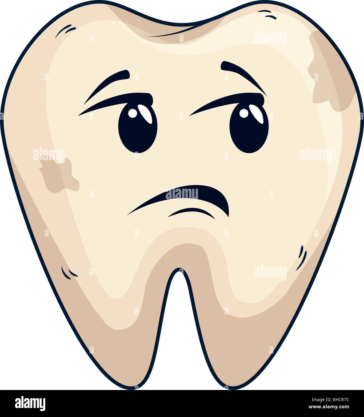 comic tooth sad kawaii character Stock Vector Image & Art - Alamy
