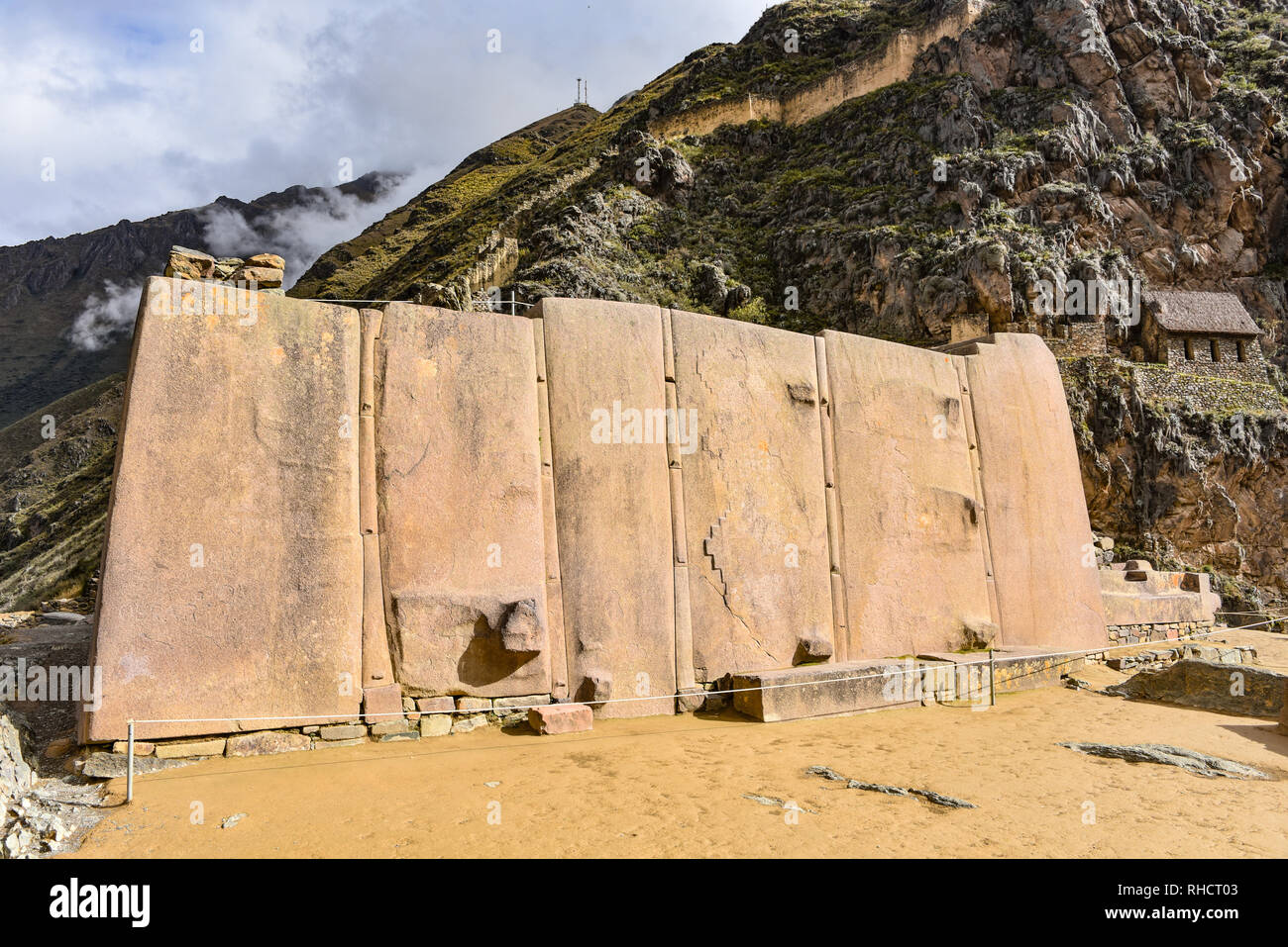 Cusco, Peru - Oct 22, 2018: Wall of the Six Monoliths at the ...