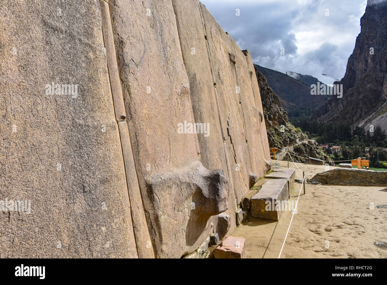 Cusco, Peru - Oct 22, 2018: Wall of the Six Monoliths at the ...