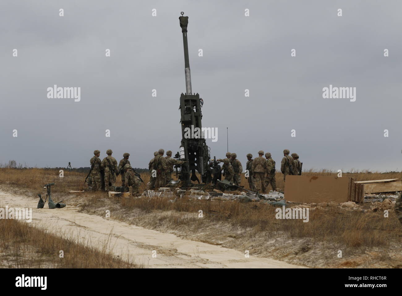 Paratroopers assigned to 2nd Battalion, 319th Airborne Field Artillery ...