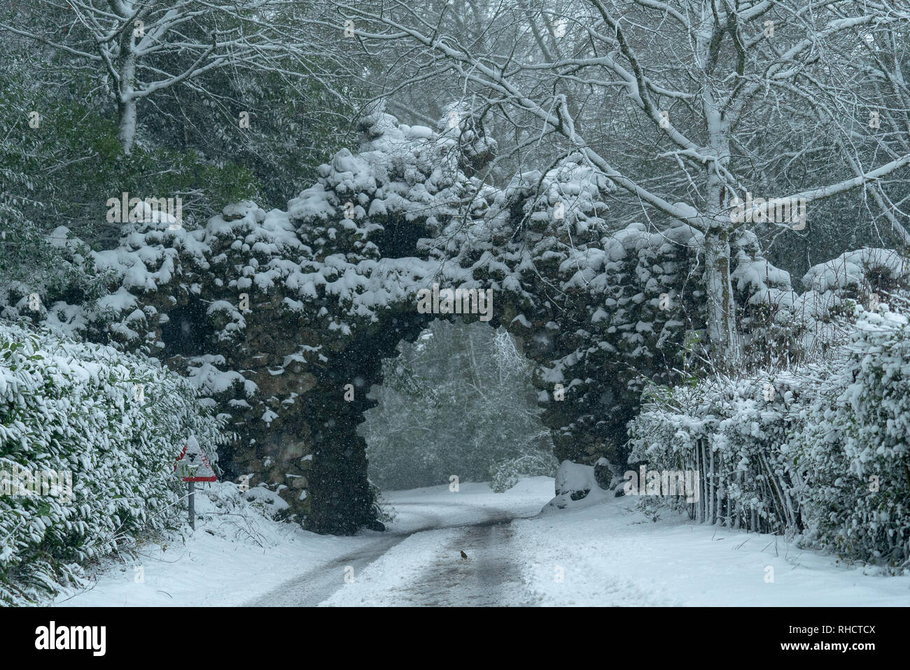 Stourhead, in wiltshire winter hi-res stock photography and images - Alamy