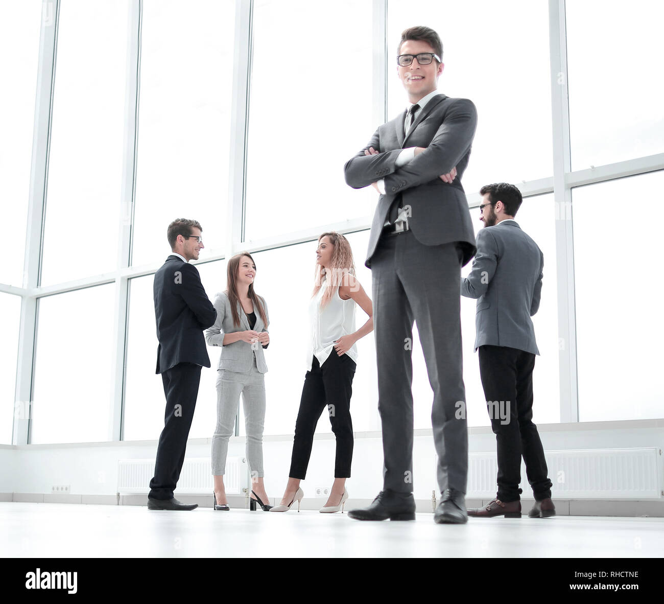 Bottom view portrait happy hi-res stock photography and images - Alamy