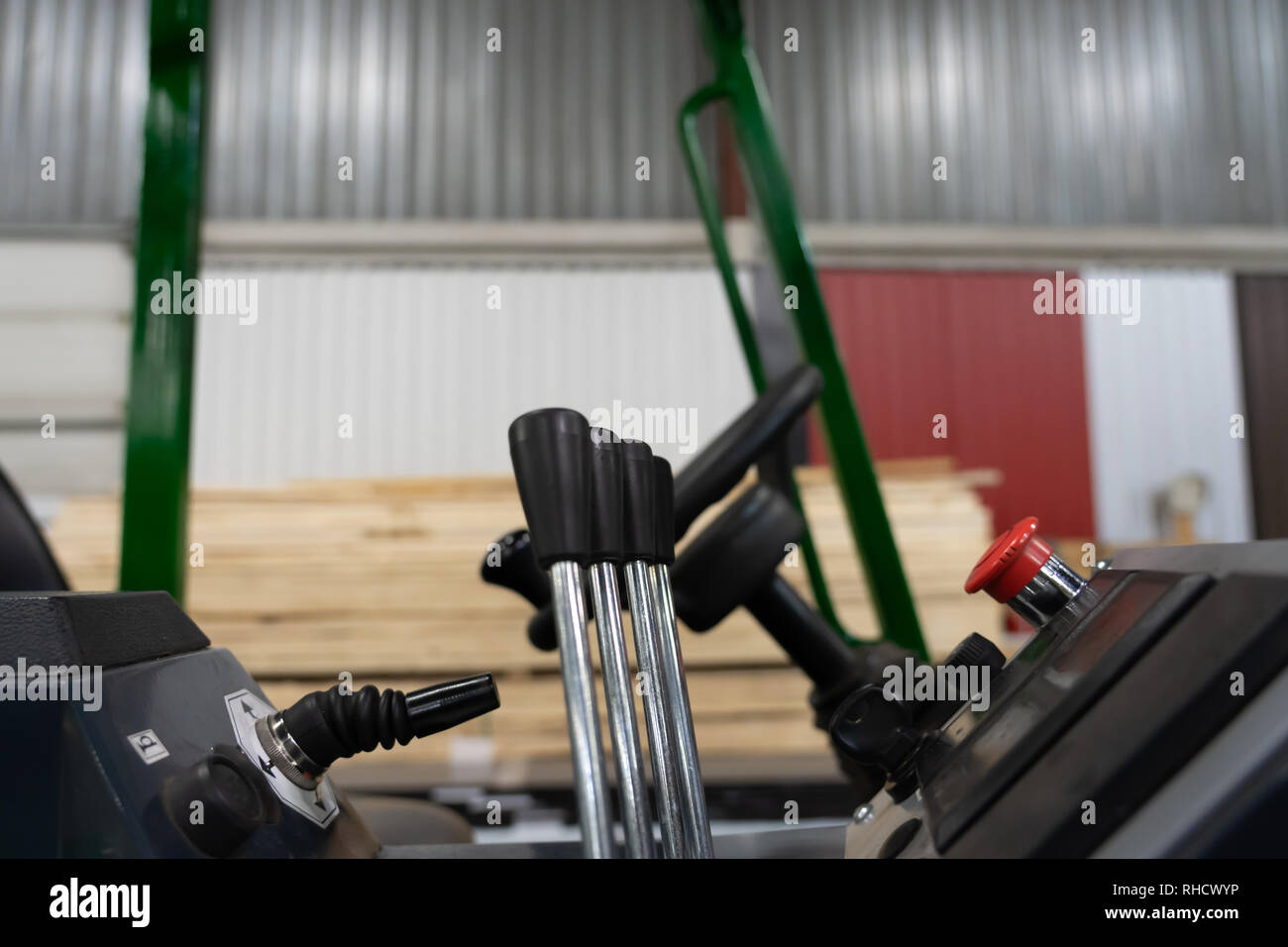 Forklift gear controls hi-res stock photography and images - Alamy