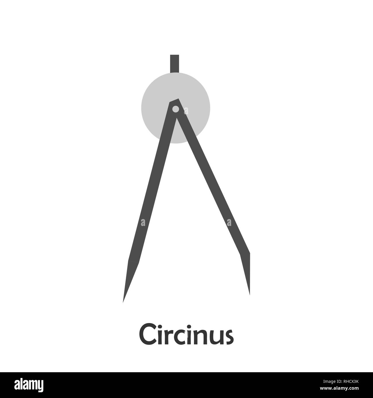 Circinus in cartoon style, school card for kid, preschool activity for ...