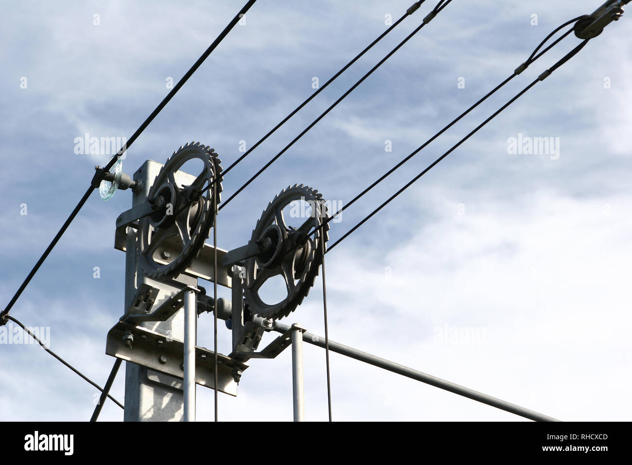 electric connections /plug and equipment from railways train Stock ...