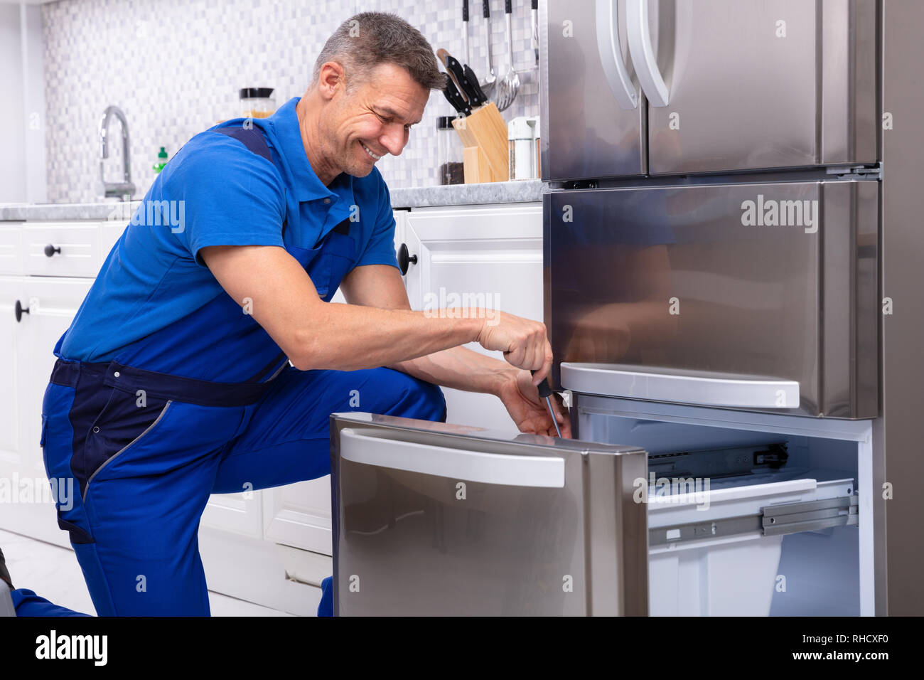 Electrician toolkit bag hi-res stock photography and images - Alamy