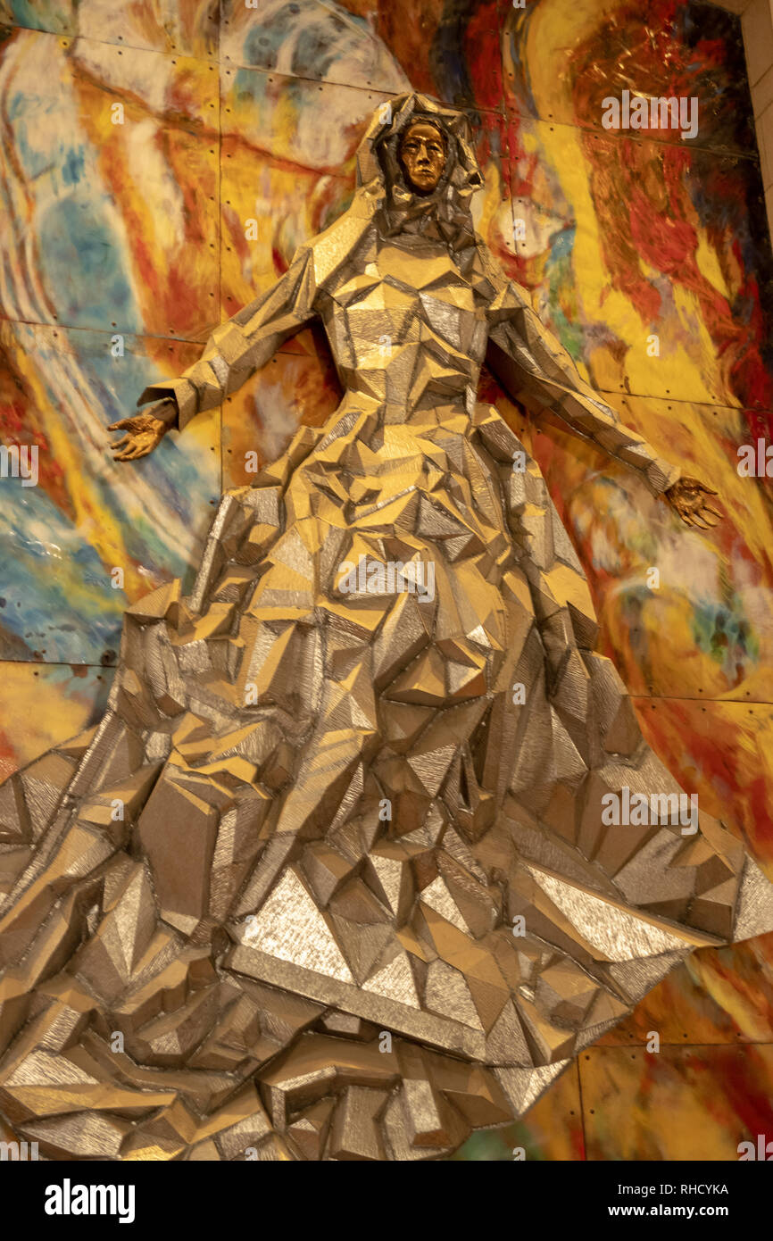 US Artwork of Maria in the Basilica of the Annunciation in Nazareth ...