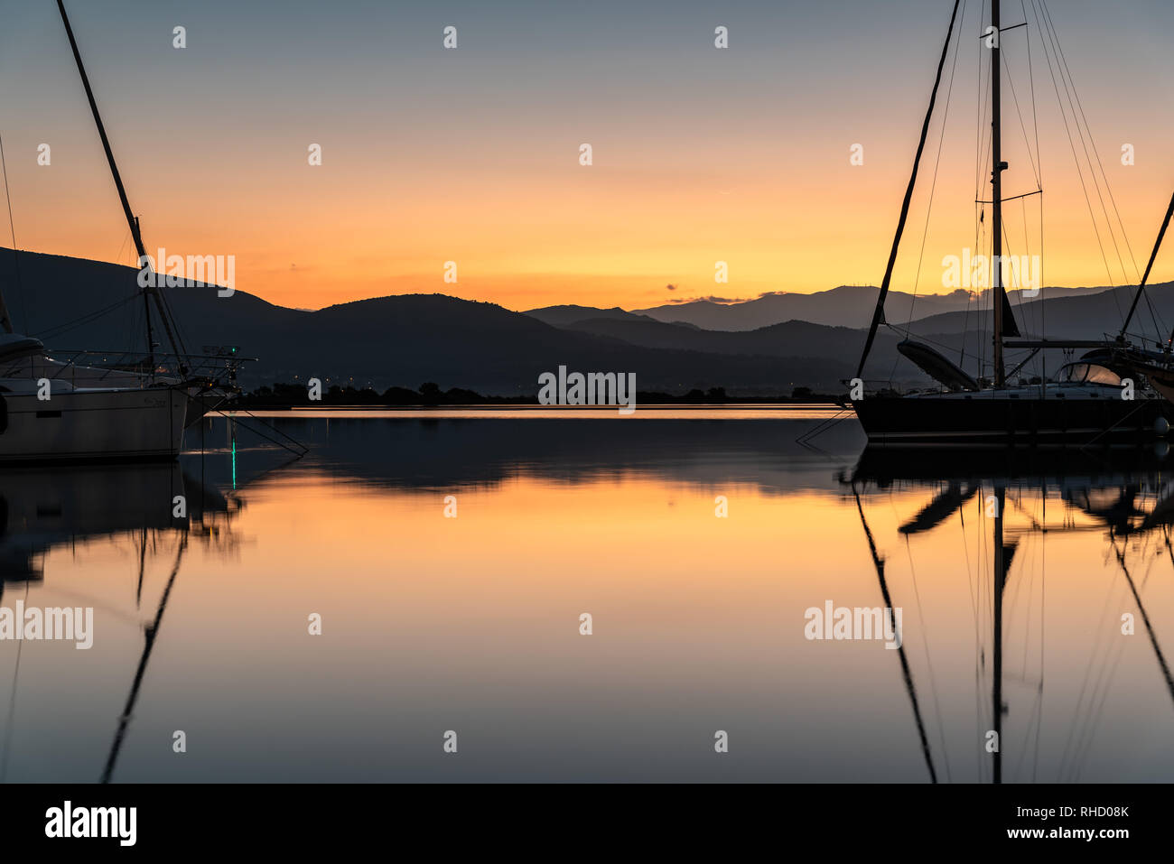 Lefkas canal hi-res stock photography and images - Alamy