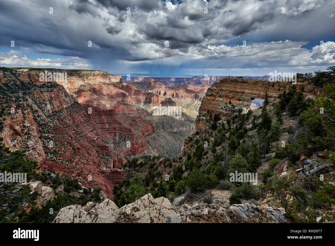 Grand Canyon, Angels Window, Cape Royal view point, North Rim, Arizona ...