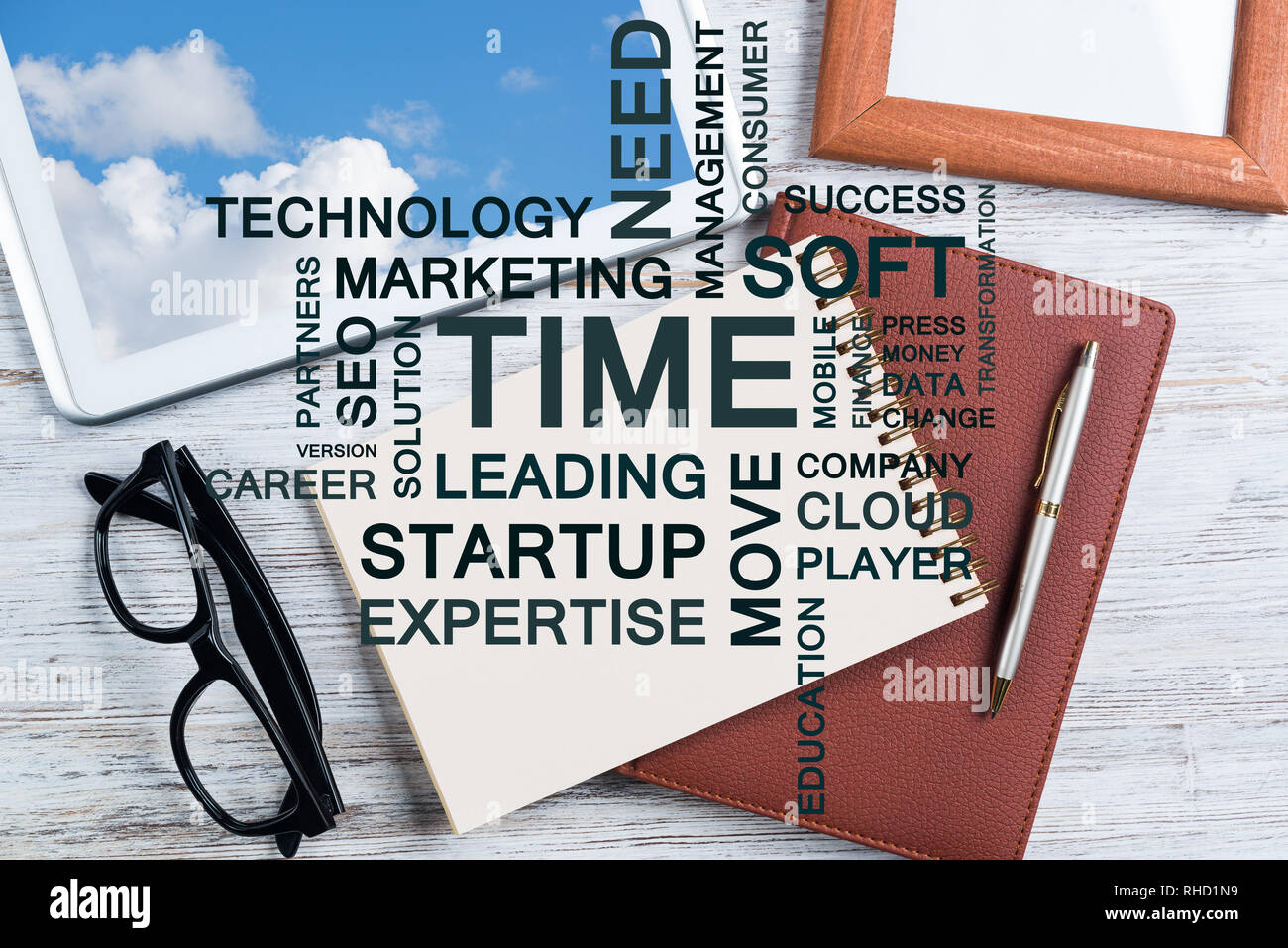 Modern workplace concept Stock Photo - Alamy