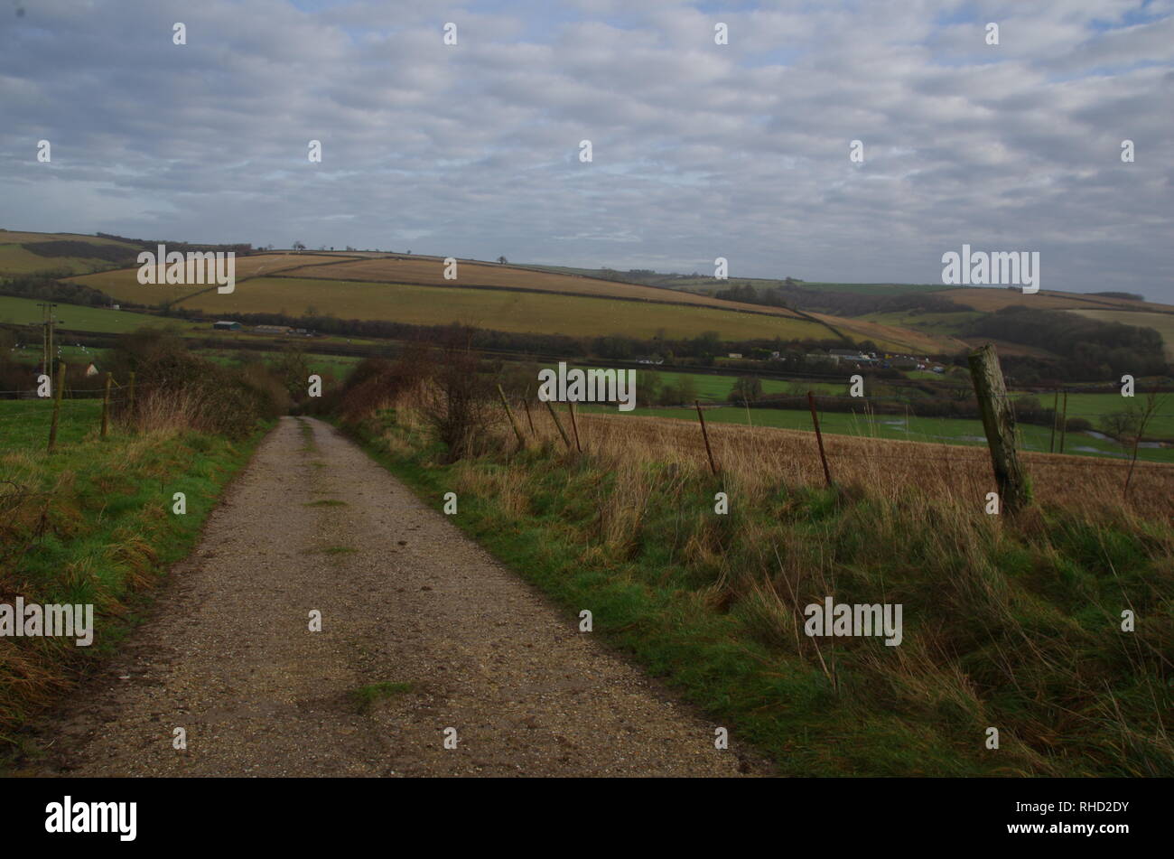 The Macmillan Way. Long-distance trail. Dorset. England. UK Stock Photo ...
