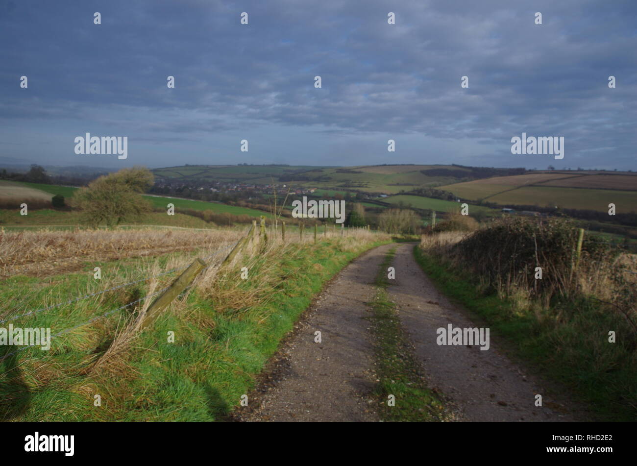 The Macmillan Way. Long-distance trail. Dorset. England. UK Stock Photo ...