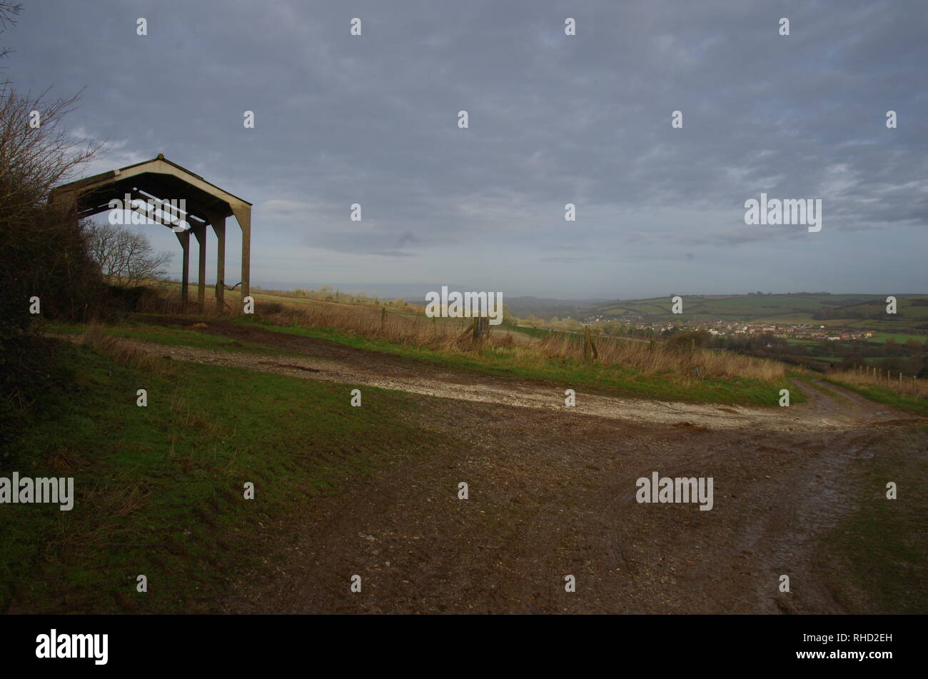 The Macmillan Way. Long-distance trail. Dorset. England. UK Stock Photo ...