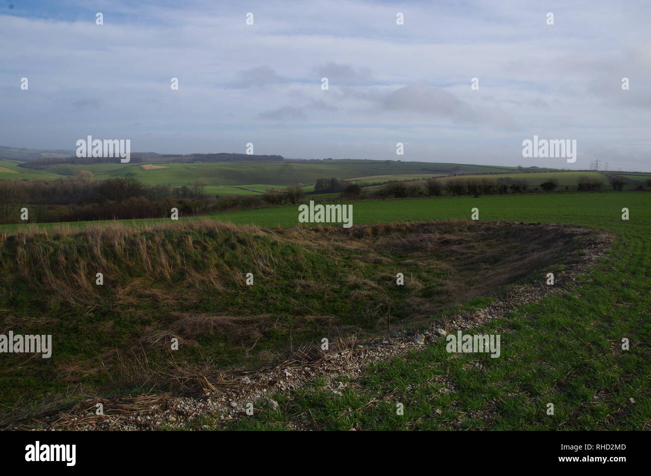 The Macmillan Way. Long-distance trail. Dorset. England. UK Stock Photo ...