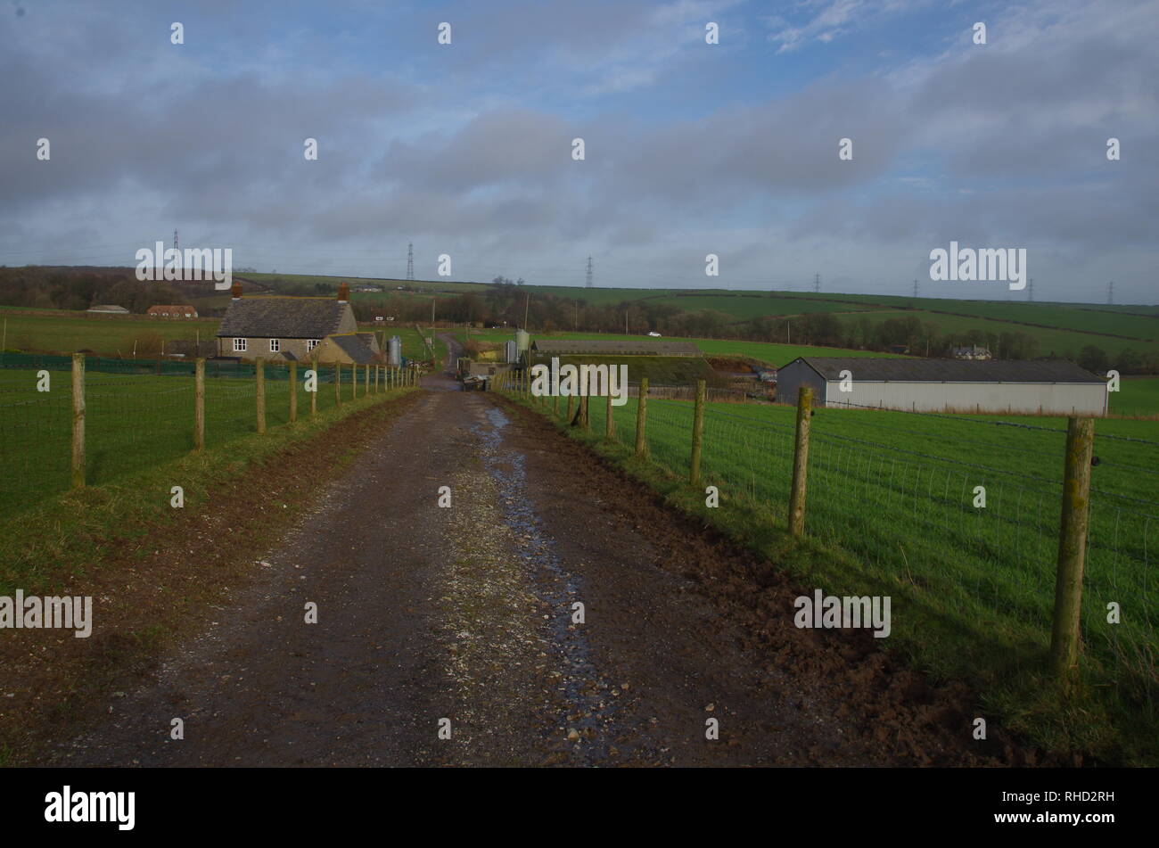 The Macmillan Way. Long-distance trail. Dorset. England. UK Stock Photo ...