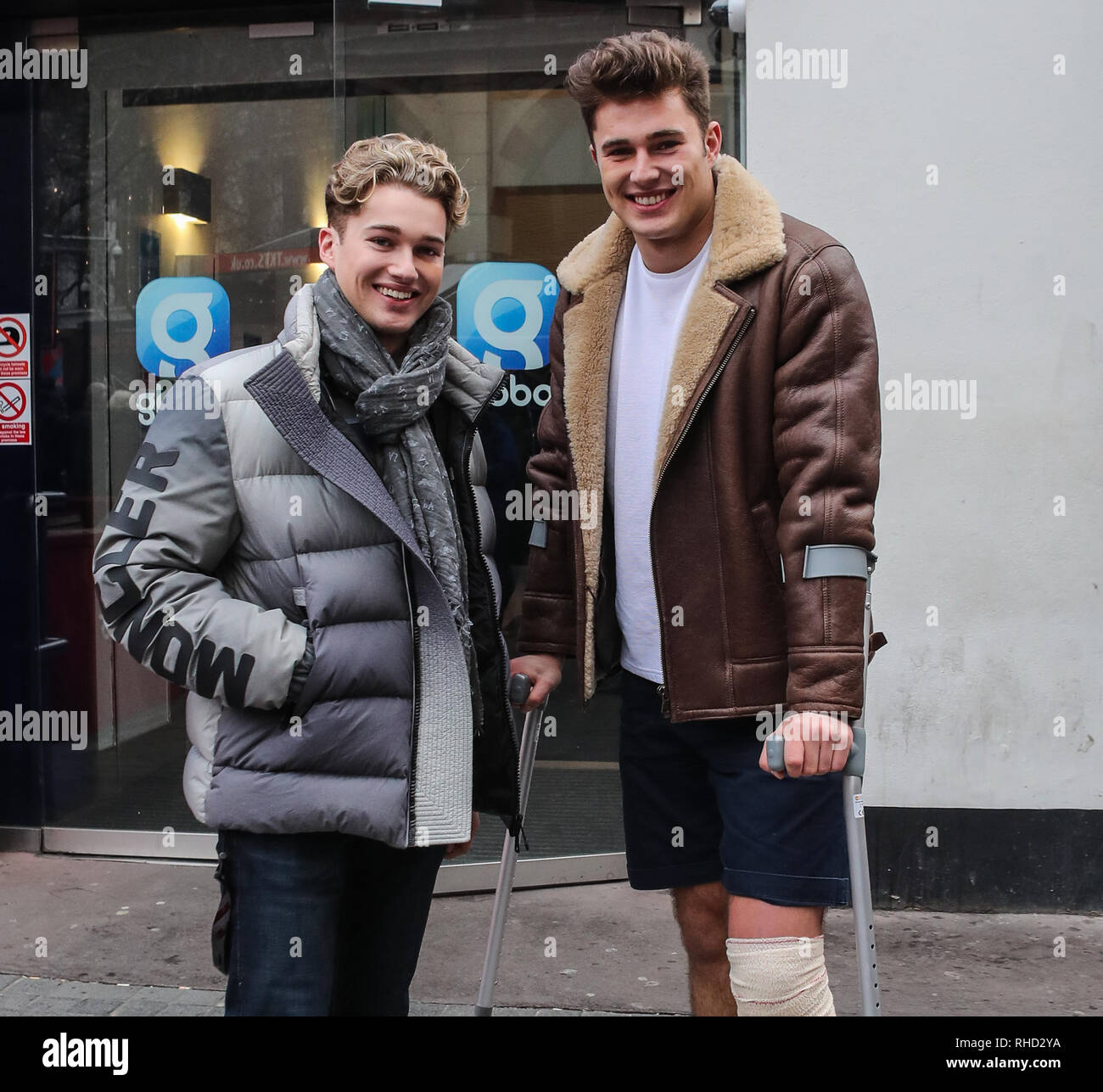 AJ Pritchard and his brother, Curtis, at Global House a week after ...