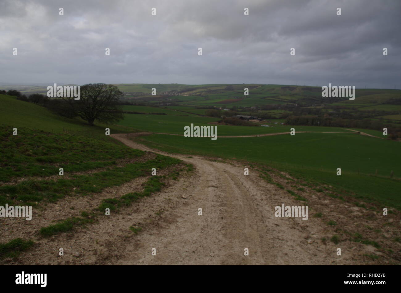 The Macmillan Way. Long-distance trail. Dorset. England. UK Stock Photo ...