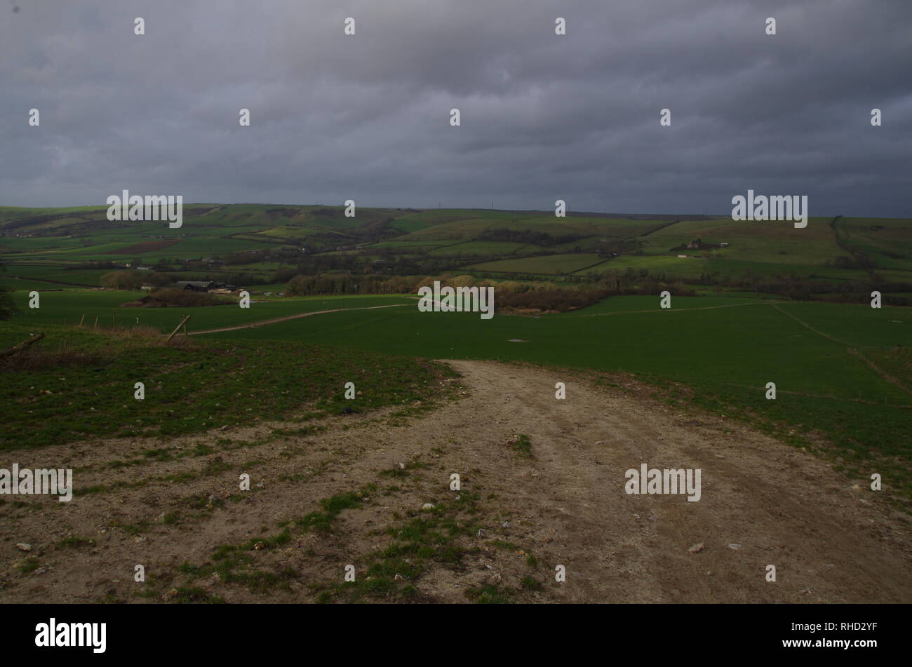 The Macmillan Way. Long-distance trail. Dorset. England. UK Stock Photo ...