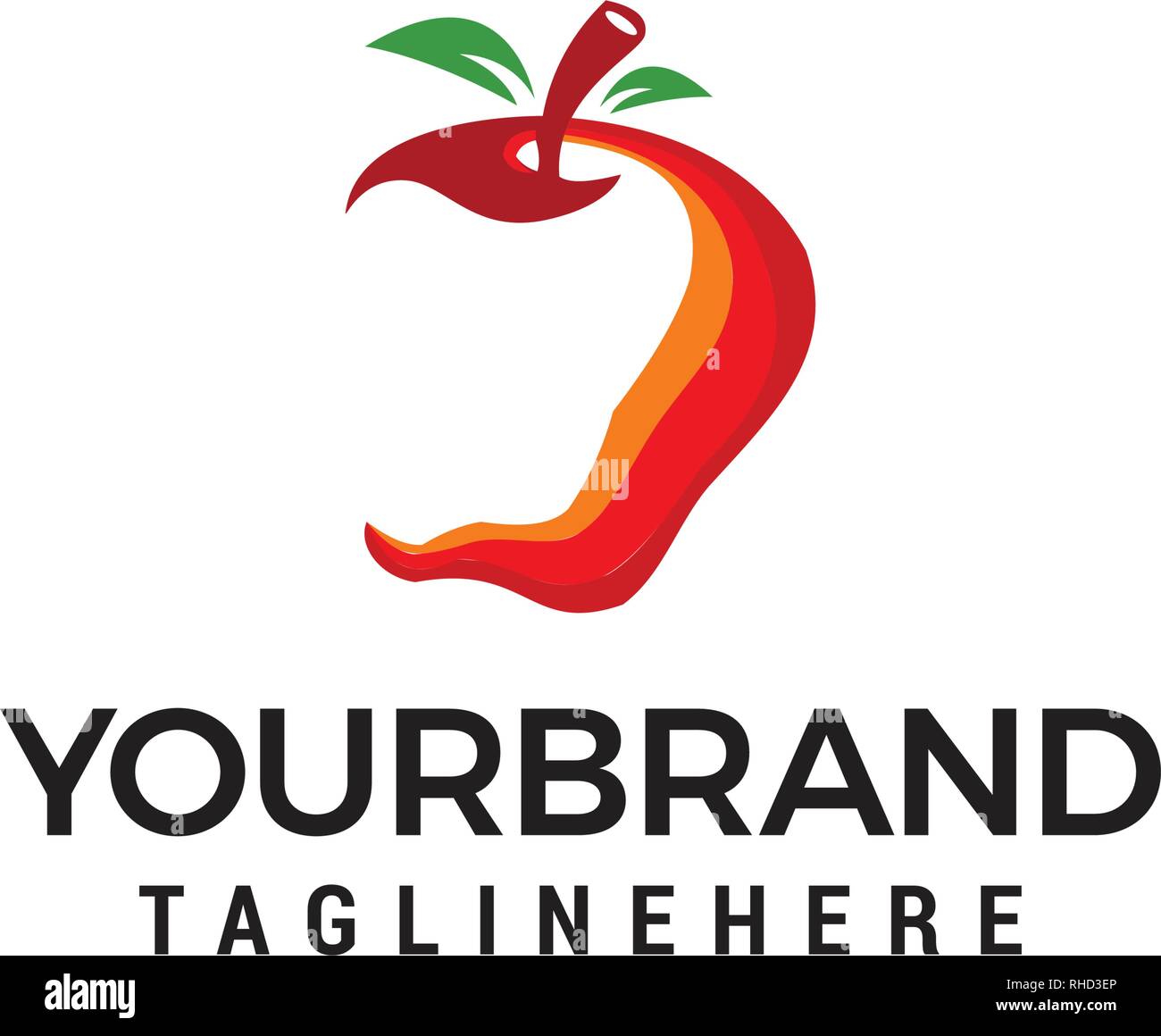 Apple logo vector hi-res stock photography and images - Alamy