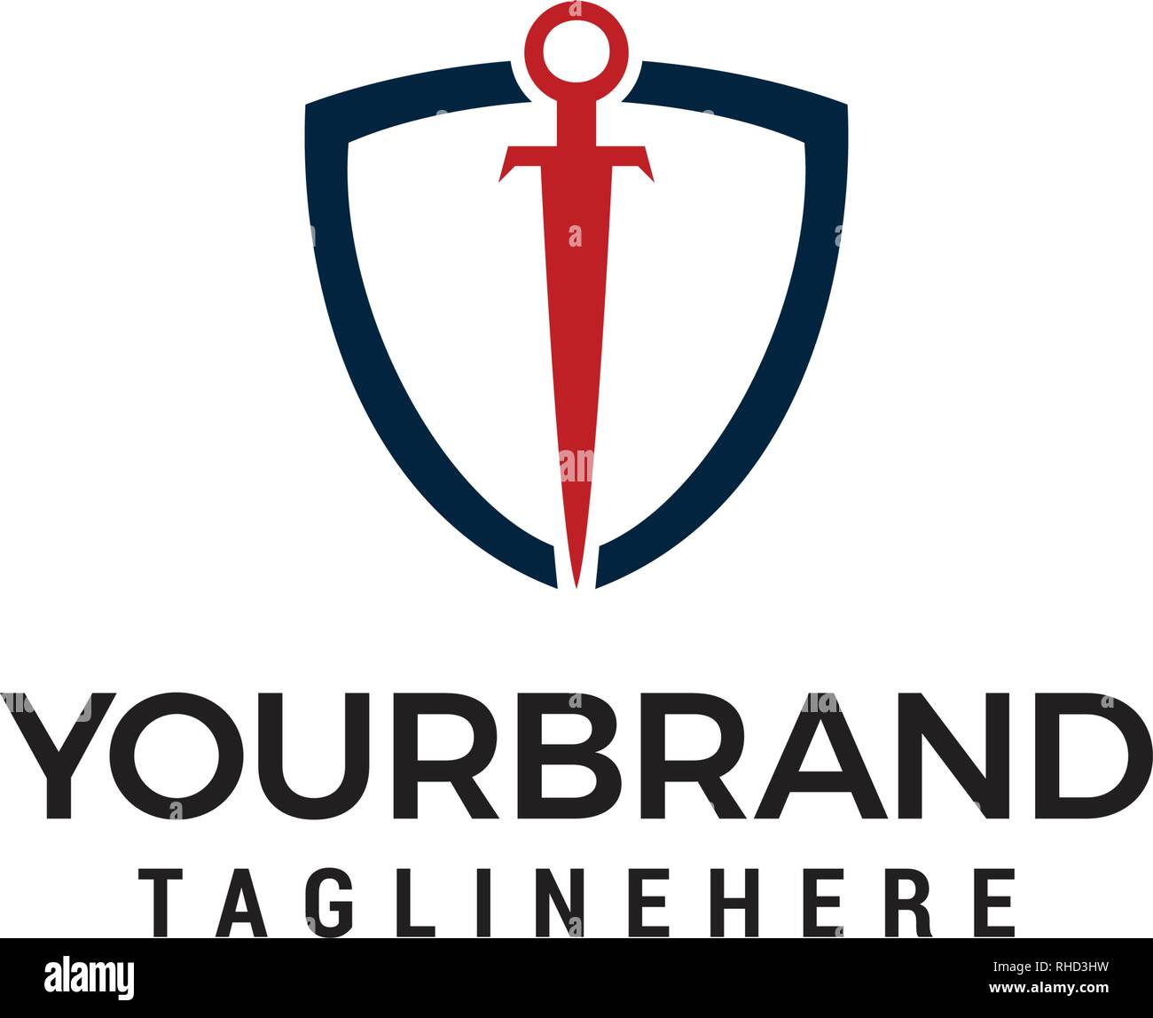 Sword logo hi-res stock photography and images - Alamy