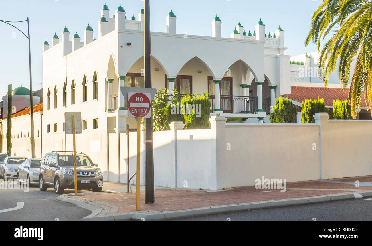 The first Perth Mosque located in Northbridge Perth WA Australia Stock ...