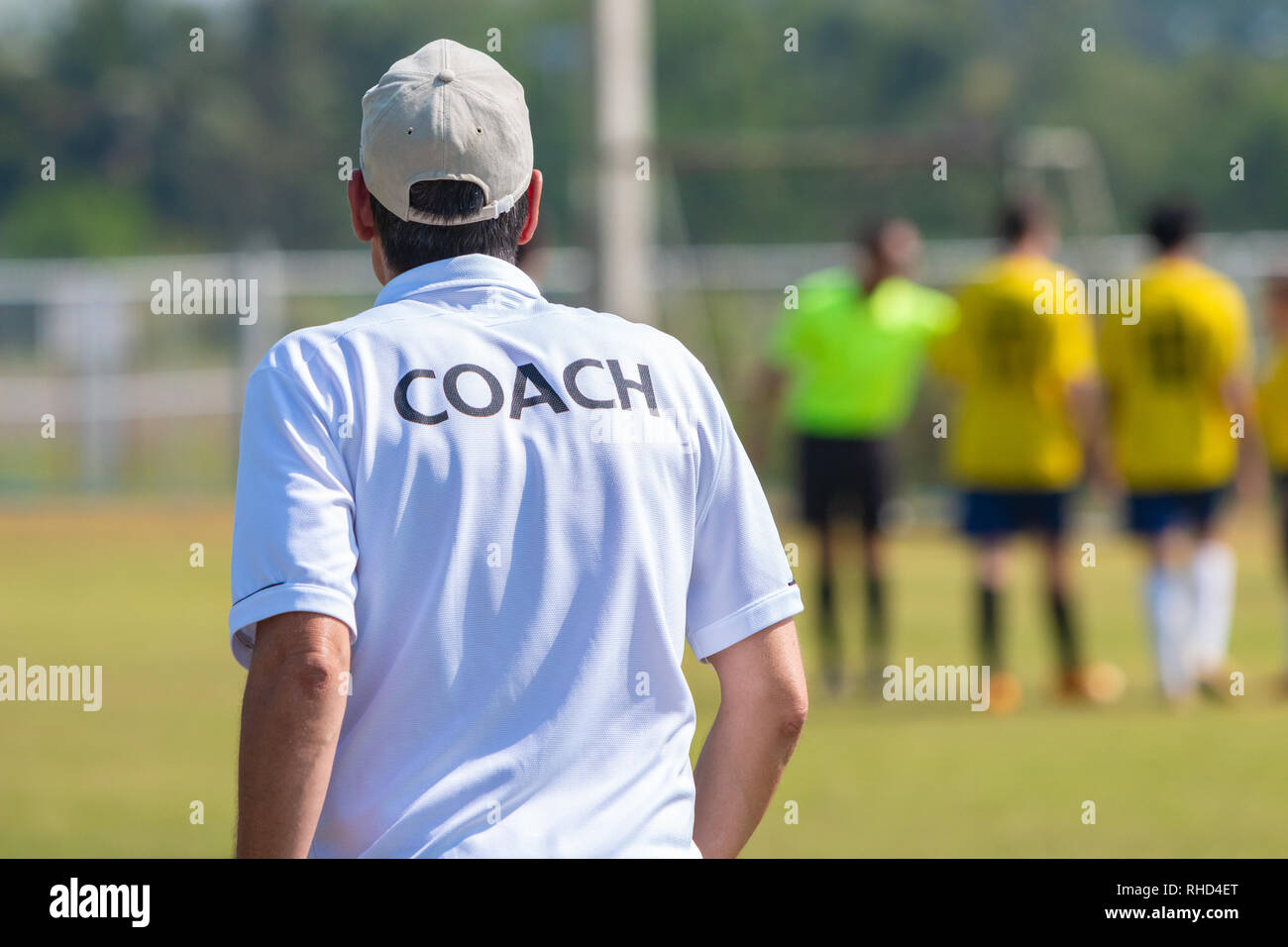 Boys play football on field hi-res stock photography and images - Alamy