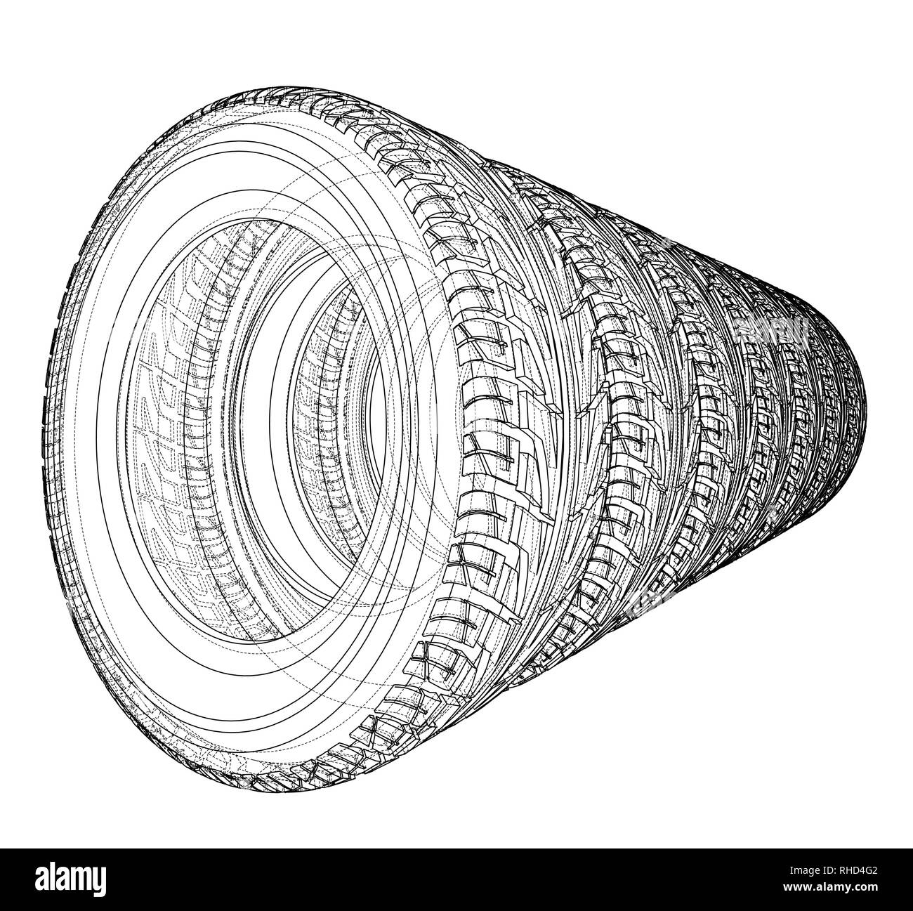 Perspective drawing car hi-res stock photography and images - Alamy