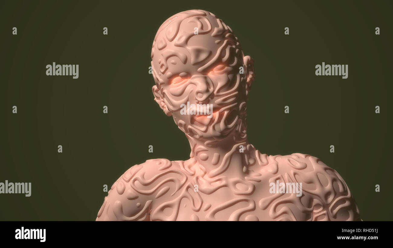 3d render human shattered hi-res stock photography and images - Alamy