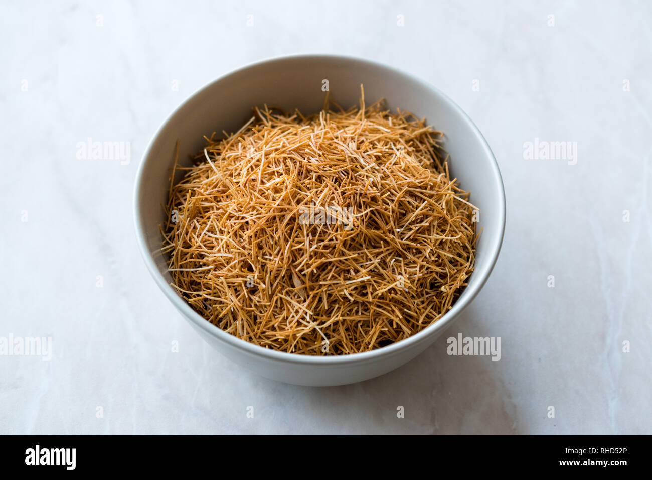 Baked Vermicelli For Turkish Kadayif Muhallebi. Organic Traditional ...