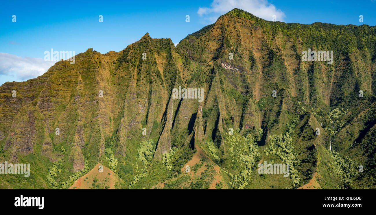 Garden Island of Kauai from helicopter tour Stock Photo - Alamy