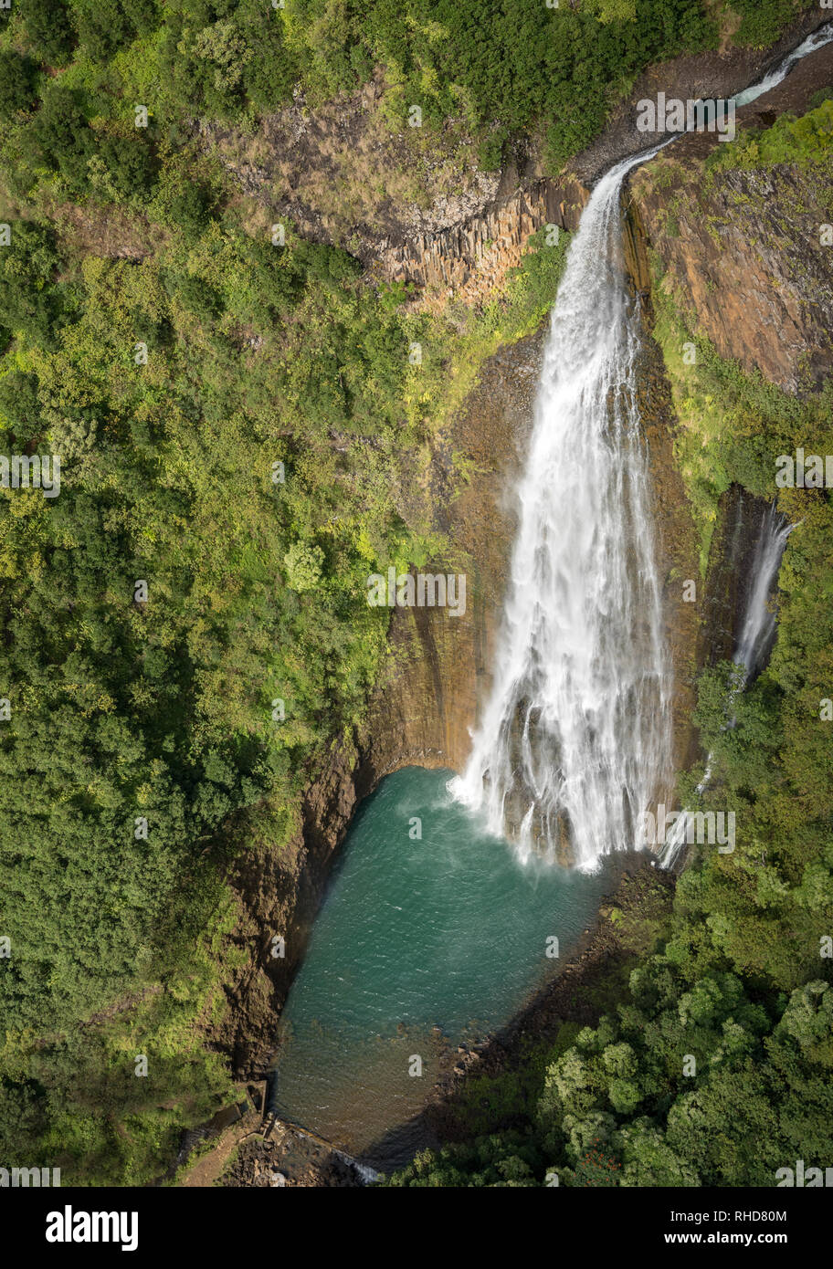 Garden Island of Kauai from helicopter tour Stock Photo - Alamy
