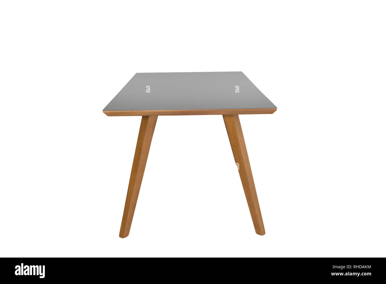 Table isolated on white background Stock Photo - Alamy