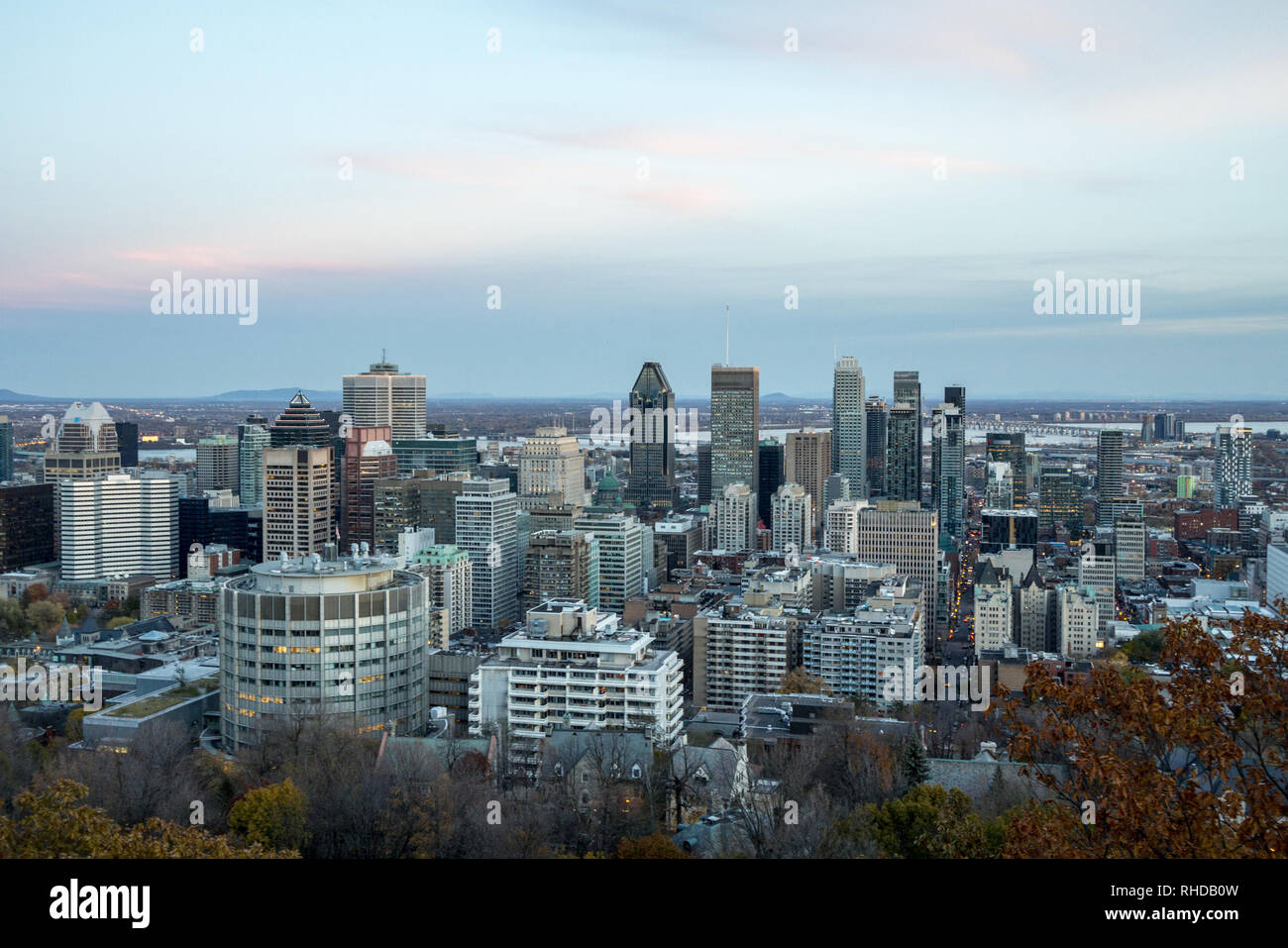Montreal skyline mont royal hi-res stock photography and images - Alamy