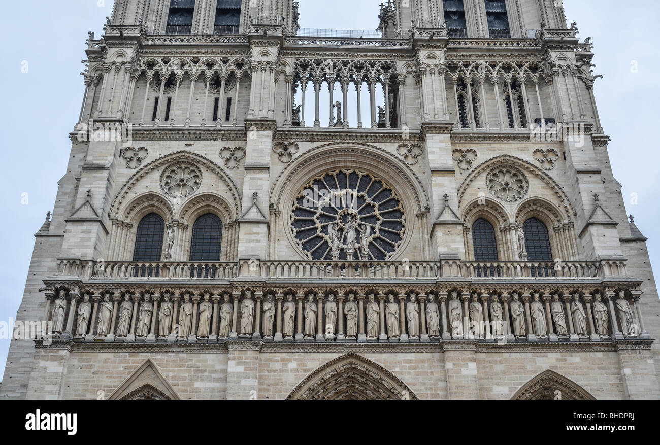 Architecture of Notre-Dame de Paris. The cathedral was begun in 1160 ...