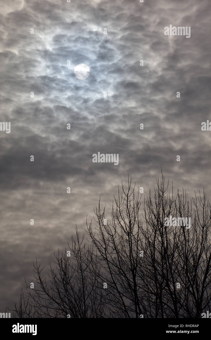 With sun behind clouds hi-res stock photography and images - Alamy